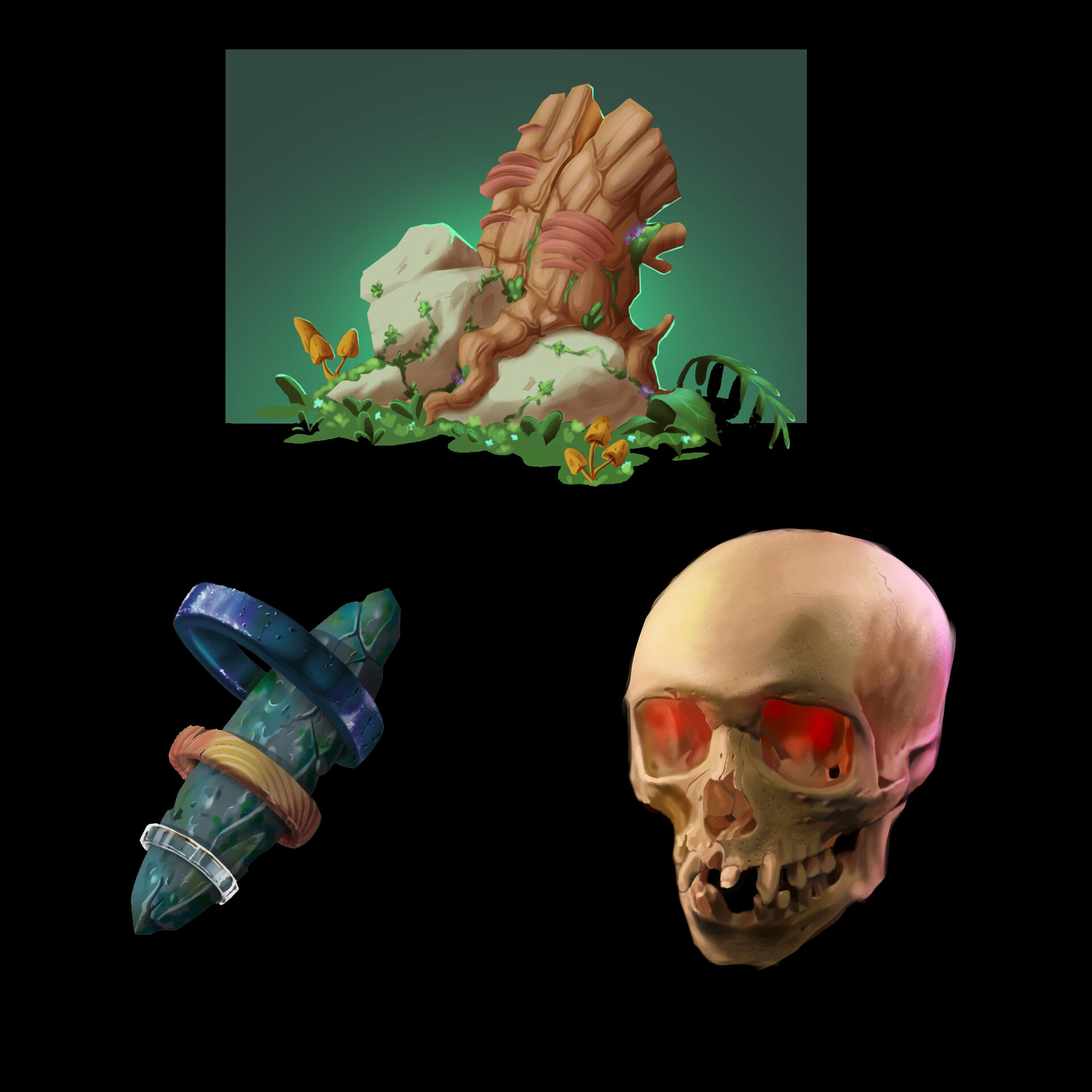 ArtStation - Coloring, texturing and material study