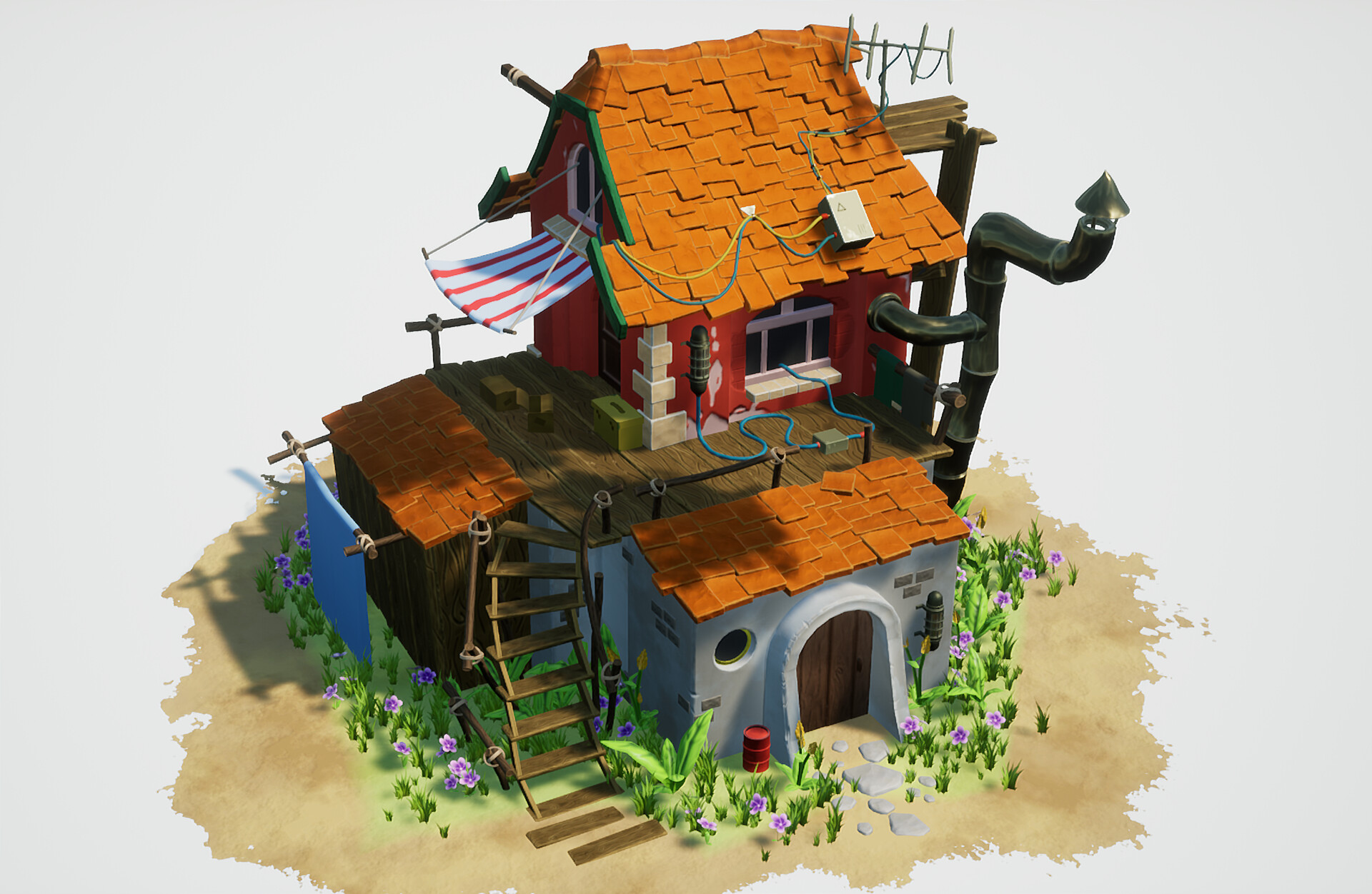 ArtStation - Stylized House (Concept by Michal Kus)
