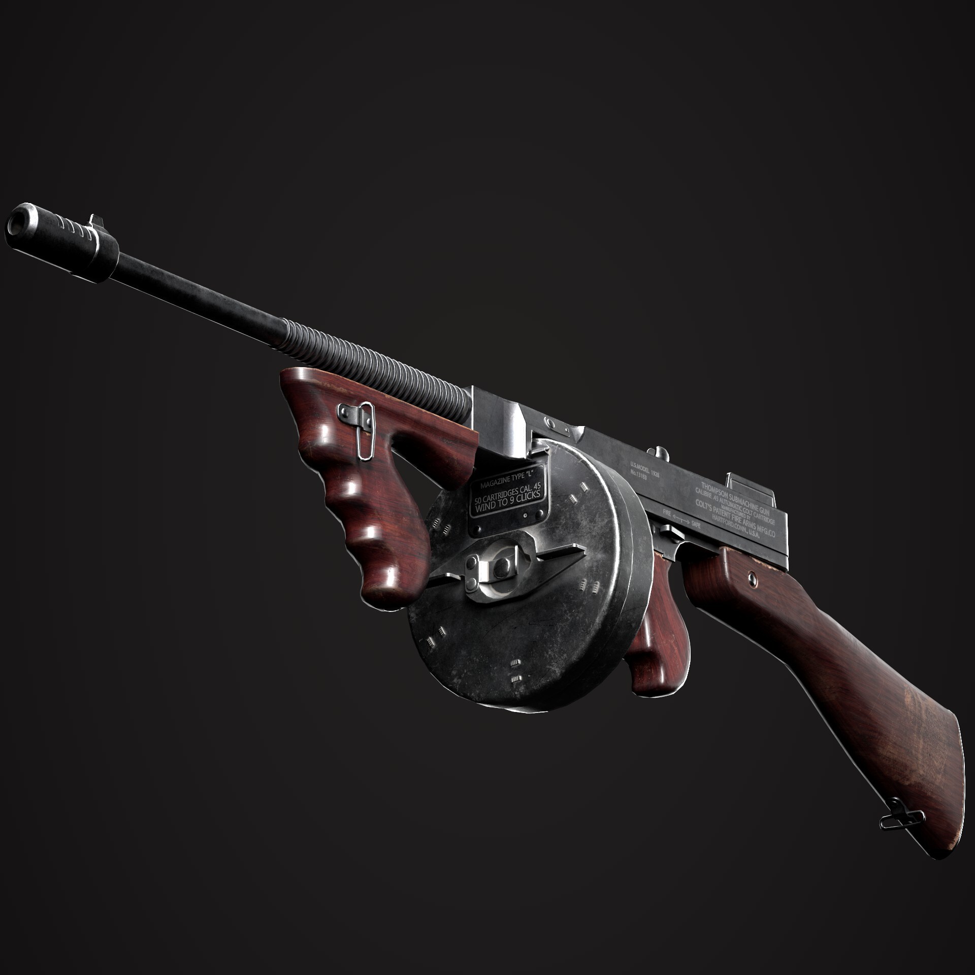 ArtStation - Thompson Submachine Gun
