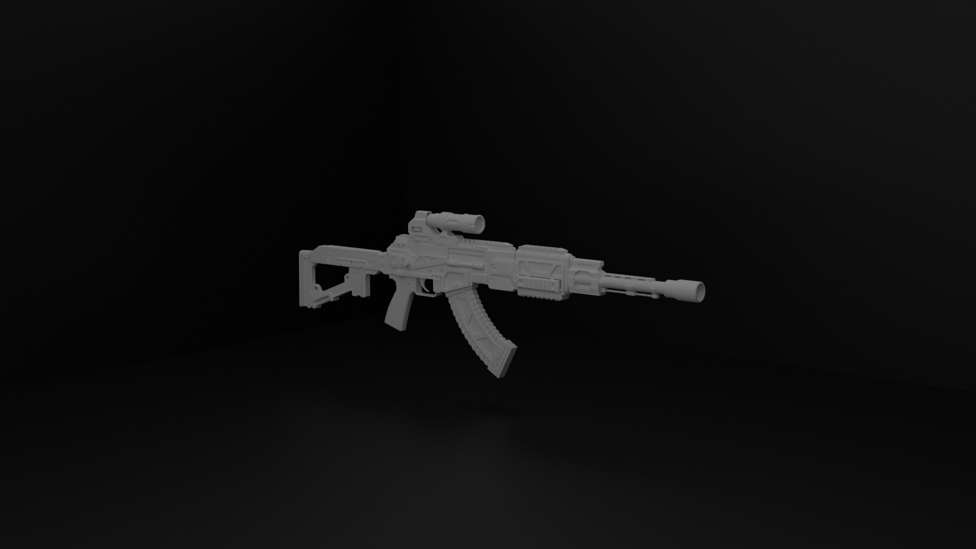 ArtStation - Sci-Fi Assault Rifle