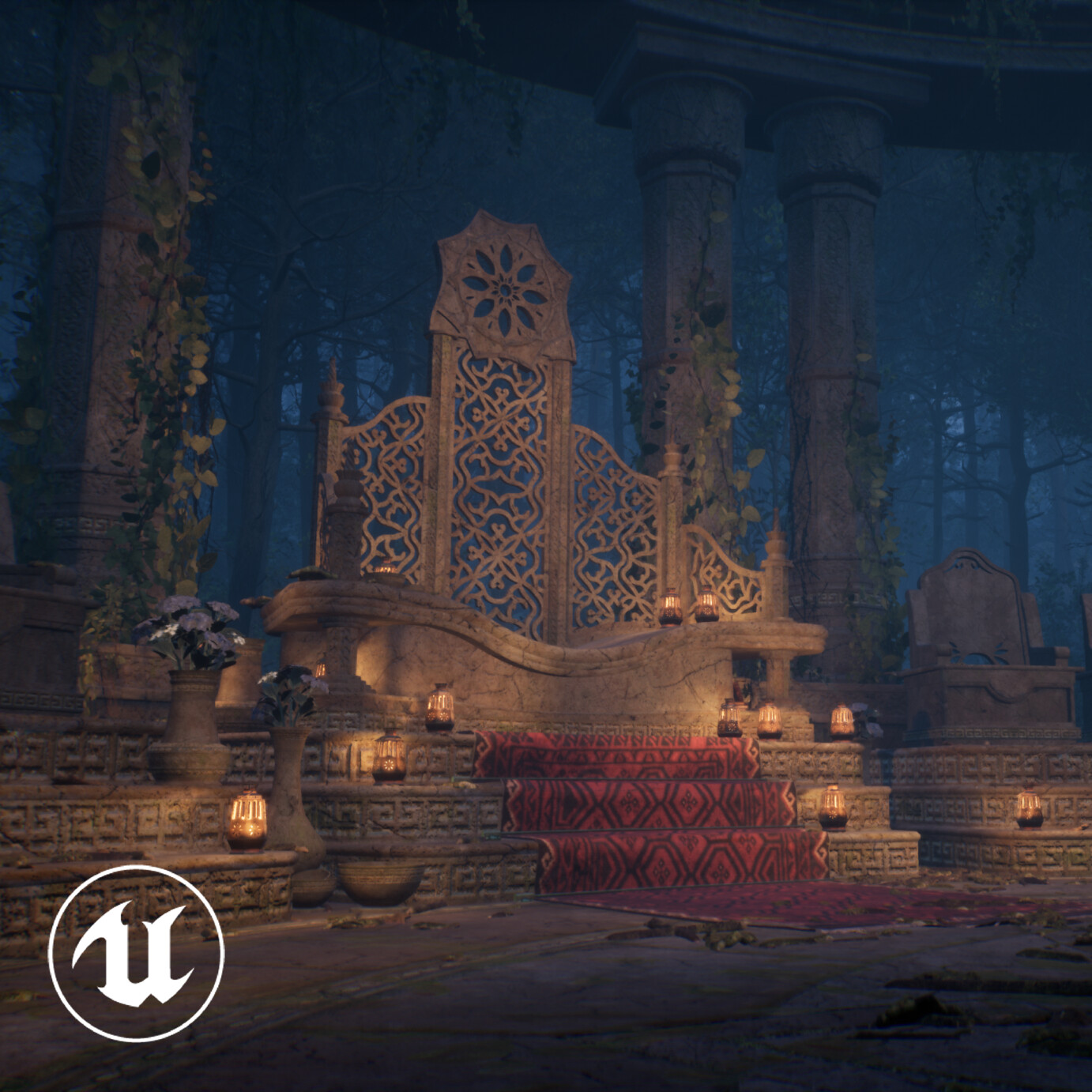 ArtStation - Collonade/Forest Environment - Unreal Engine