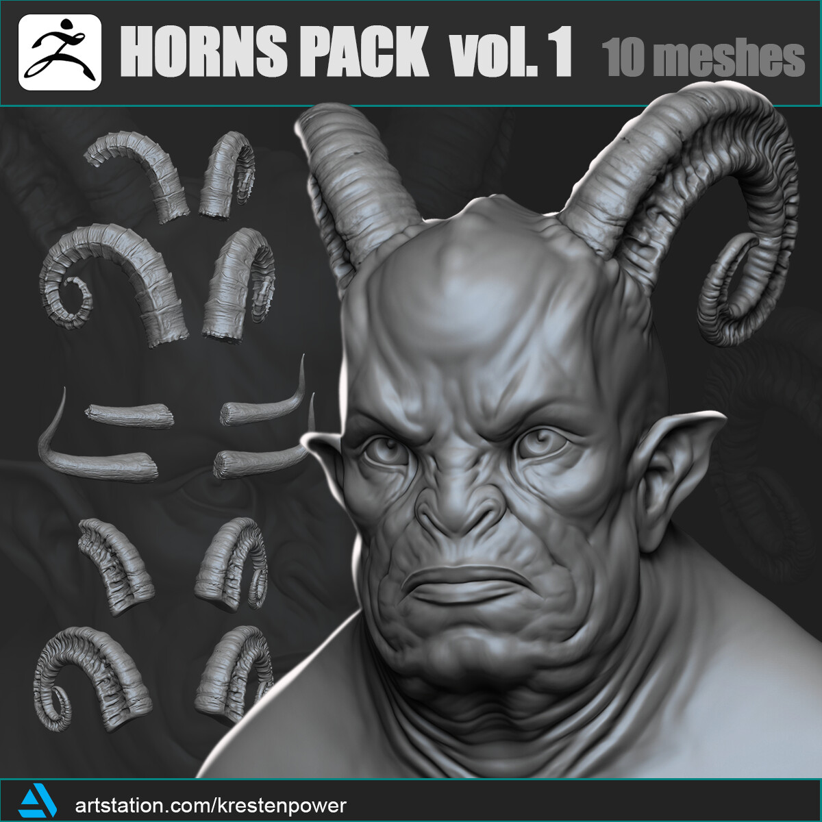 ArtStation - HORNS PACK vol.1