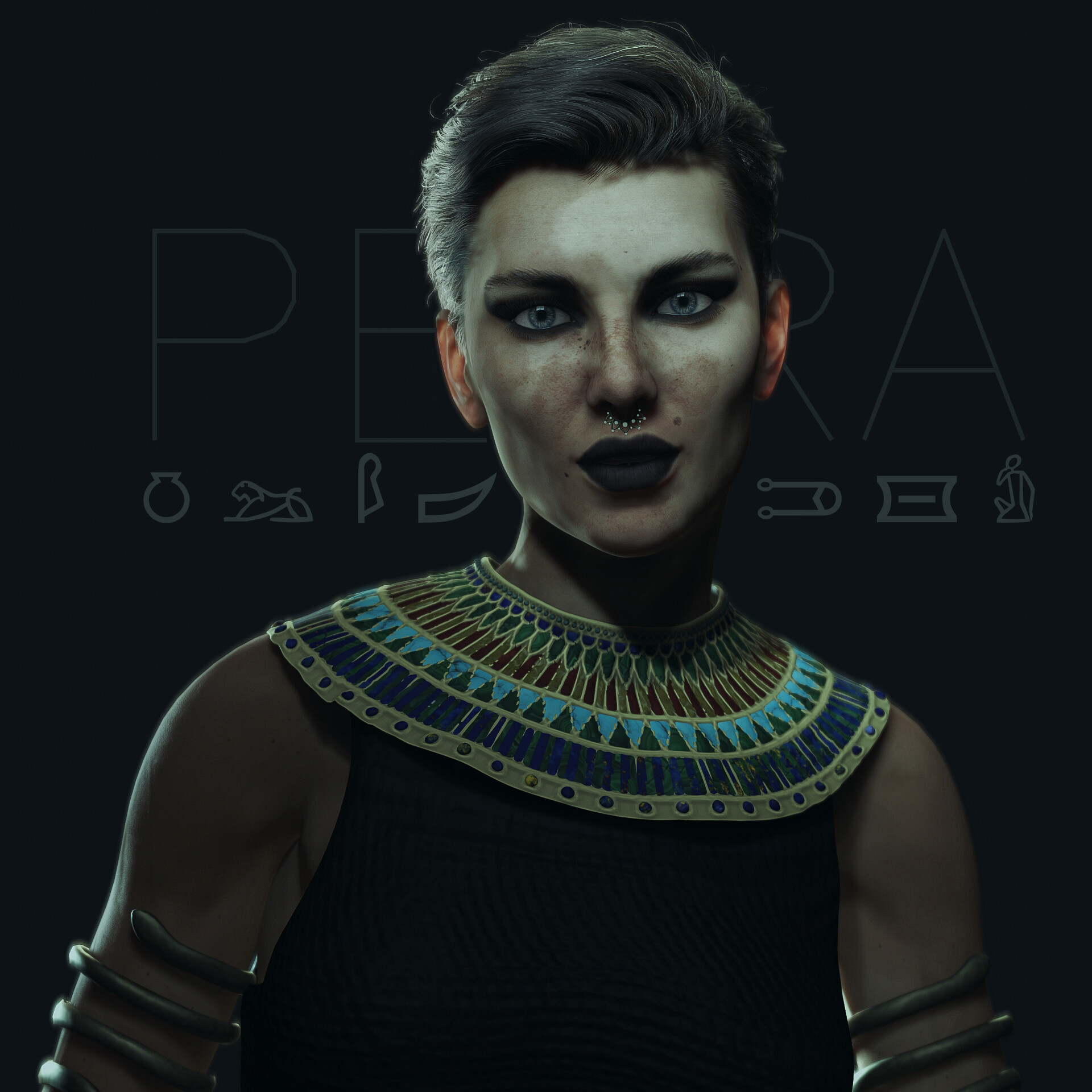 ArtStation - Petra | Neo Egyptian Royalty | Digital Human