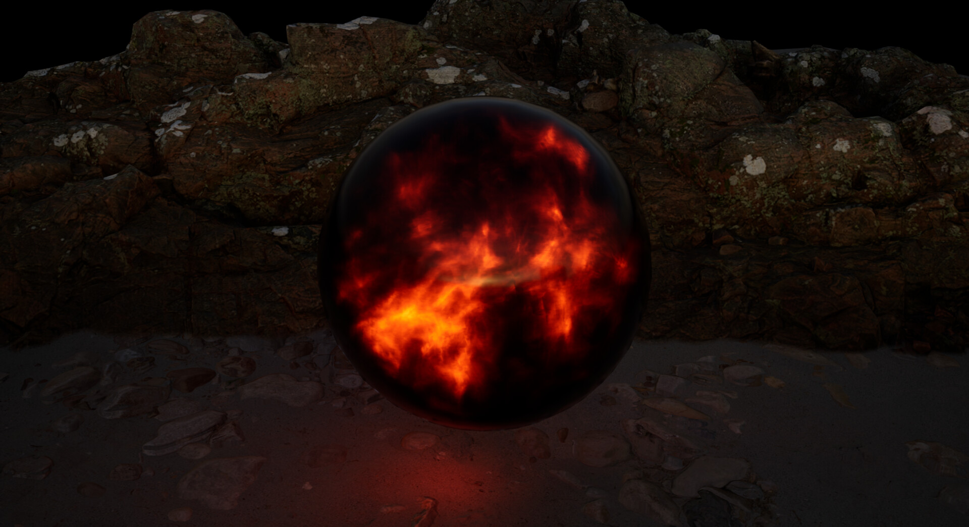 ArtStation - Fire in a sphere