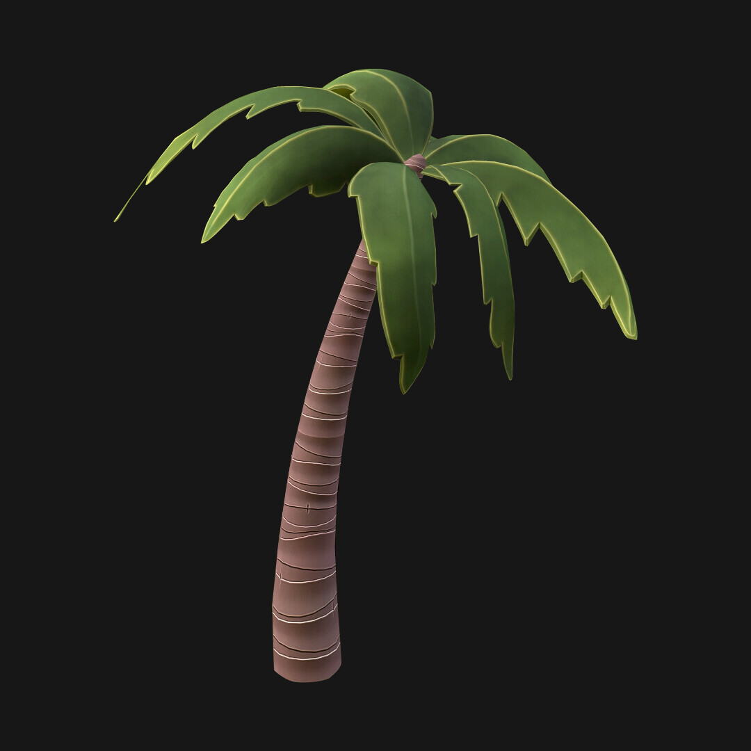 ArtStation - Stylize Palm Tree