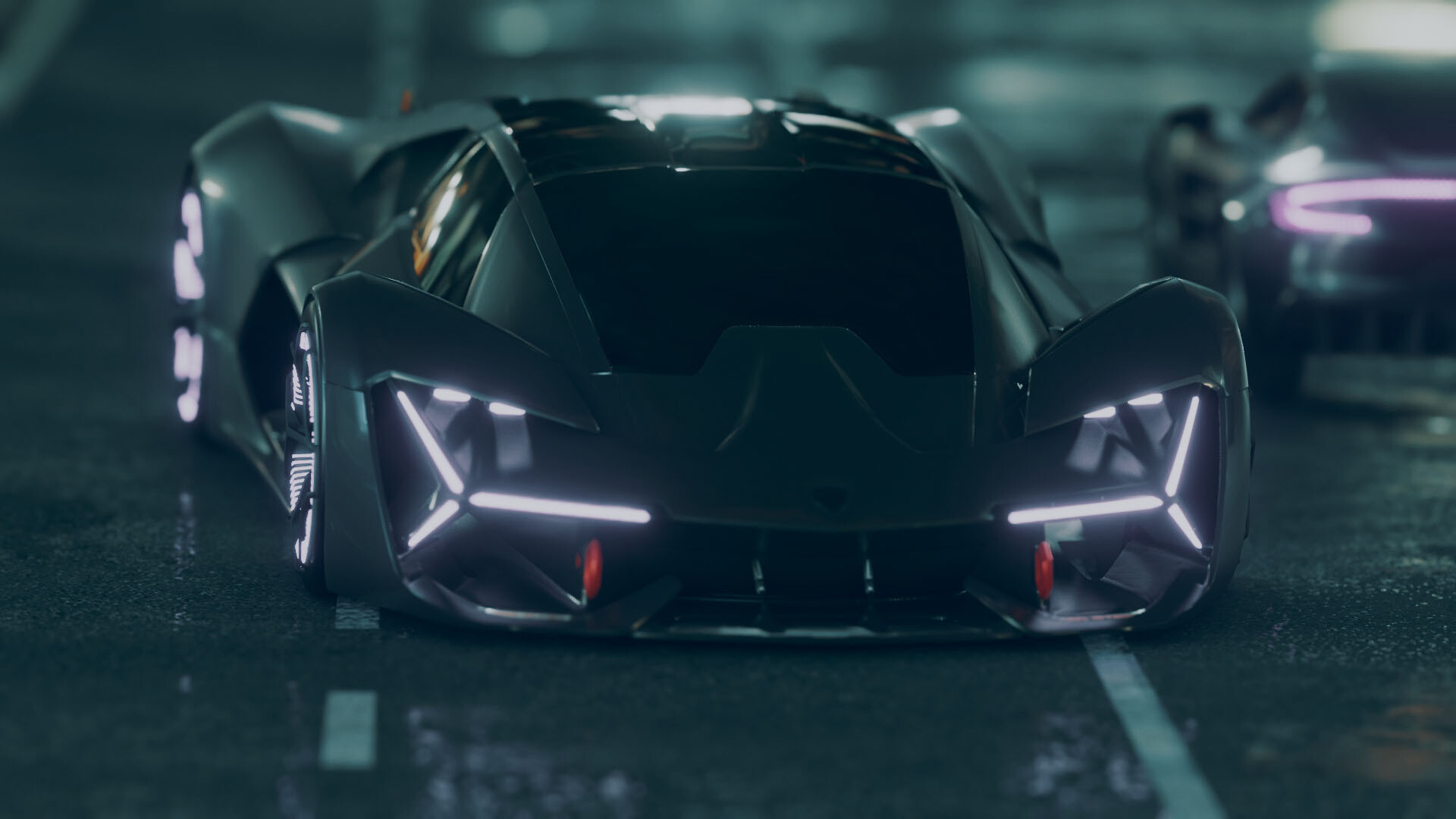 ArtStation - Car Night Scene