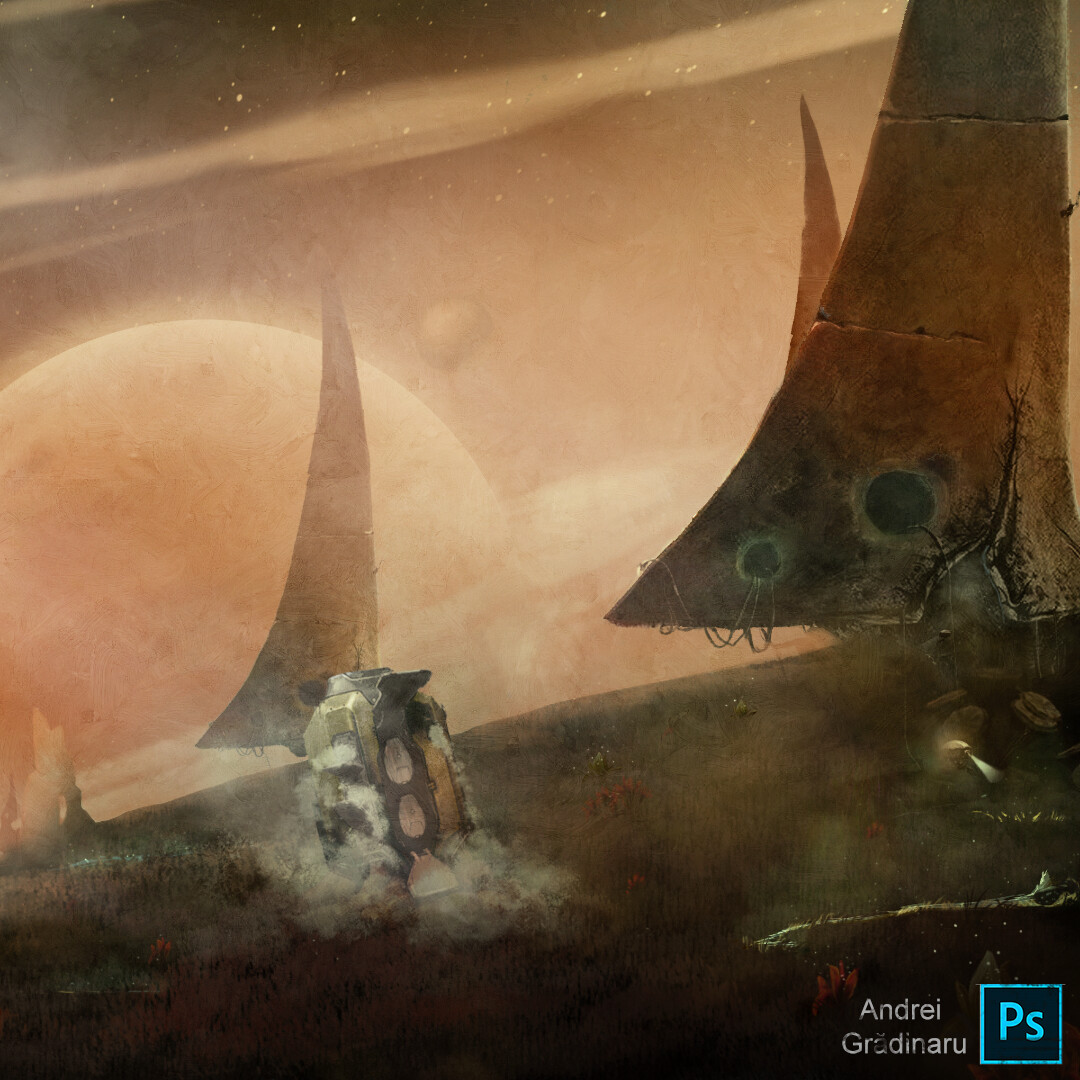 ArtStation - Alien planet - environment concept art