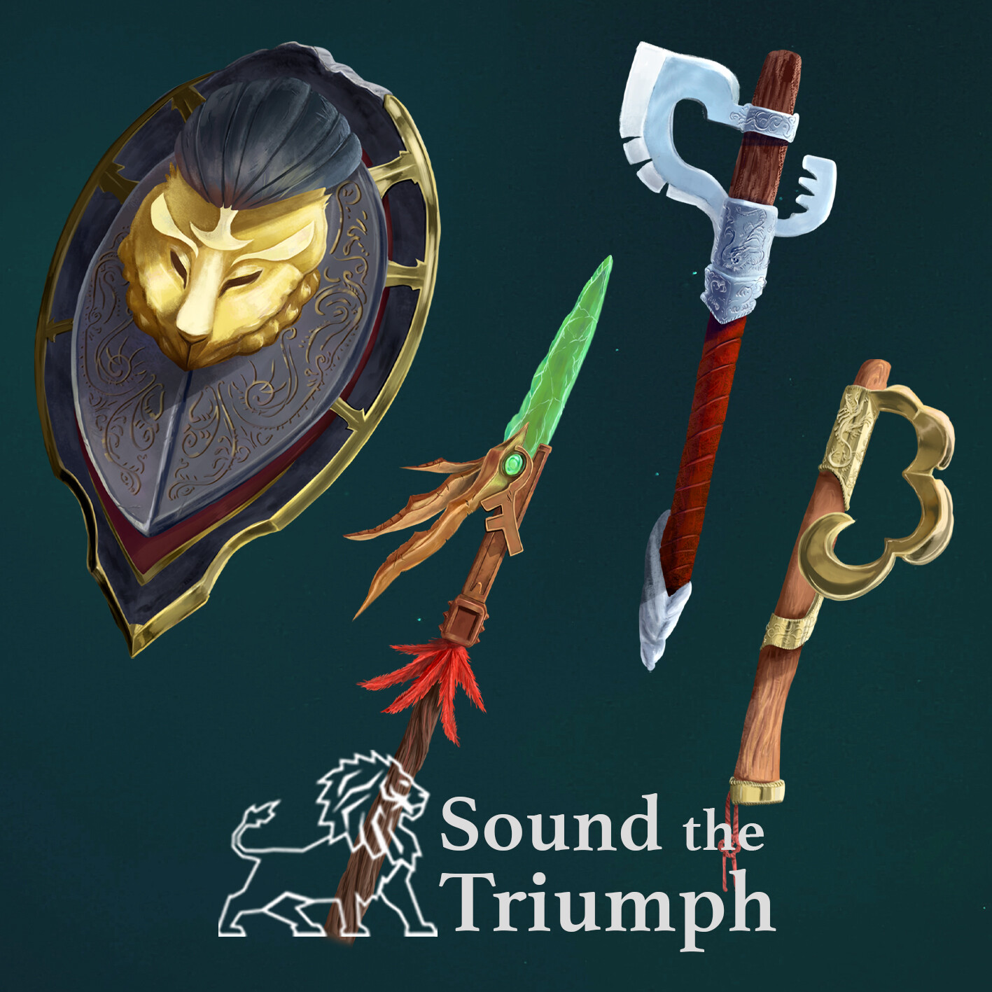 ArtStation - Fantasy Weapon Concepts - Sound the Triumph