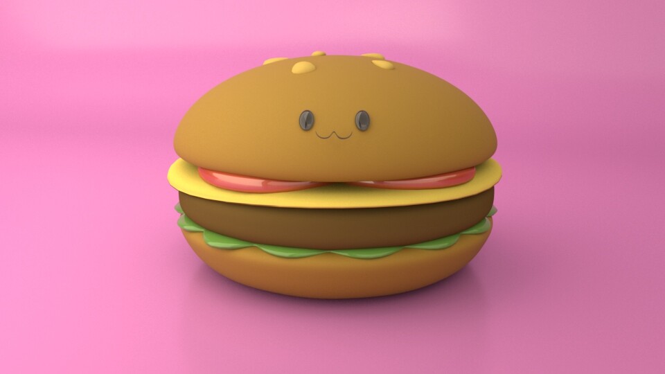 ArtStation - cute burger