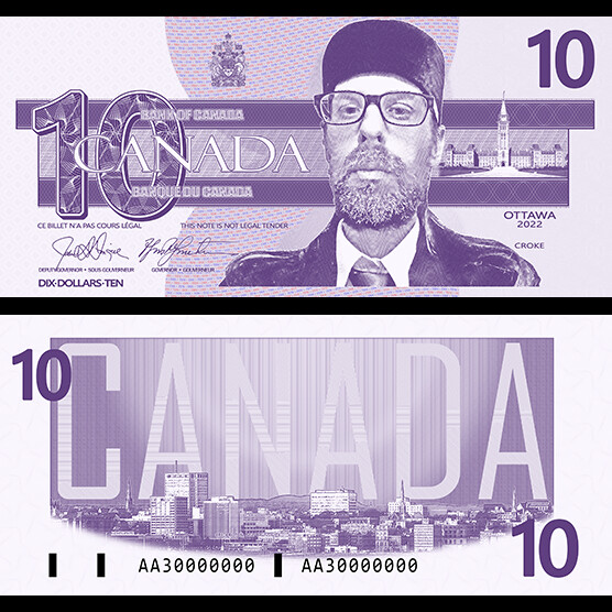 Adam Alexander Croke - Canada $10 Note - Provincial Capitals Series