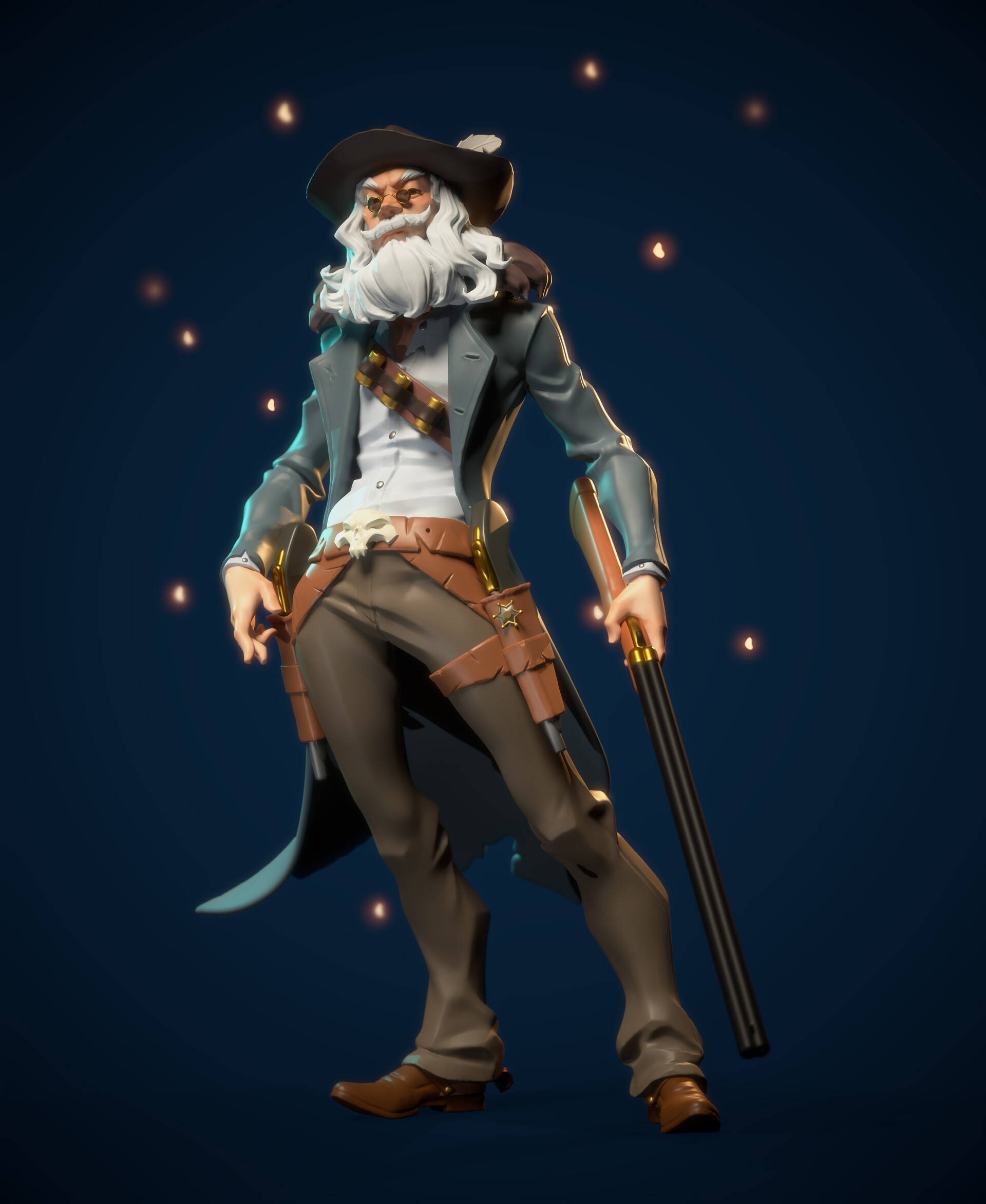 ArtStation - Old gunman