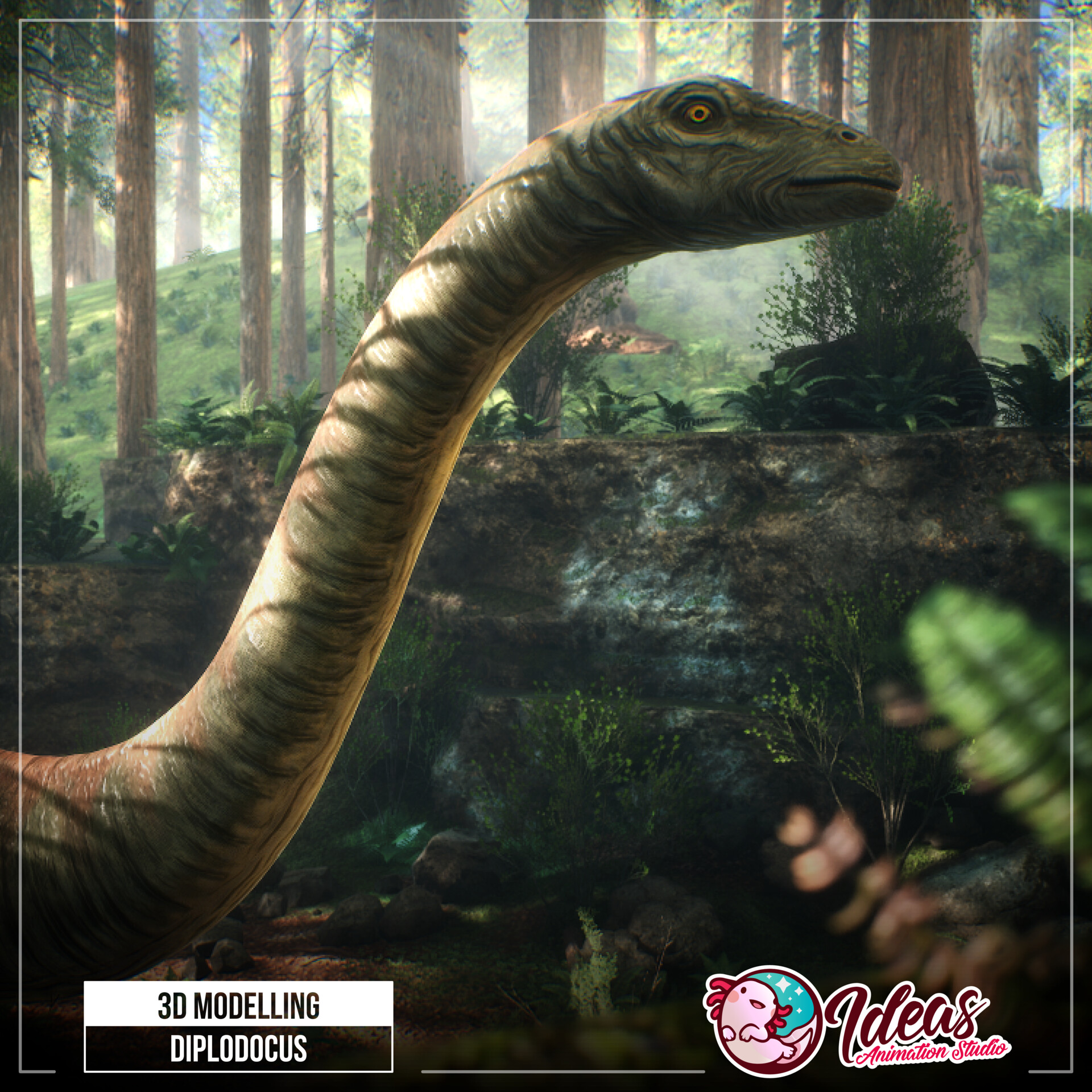 ArtStation - Diplodocus 3D Model