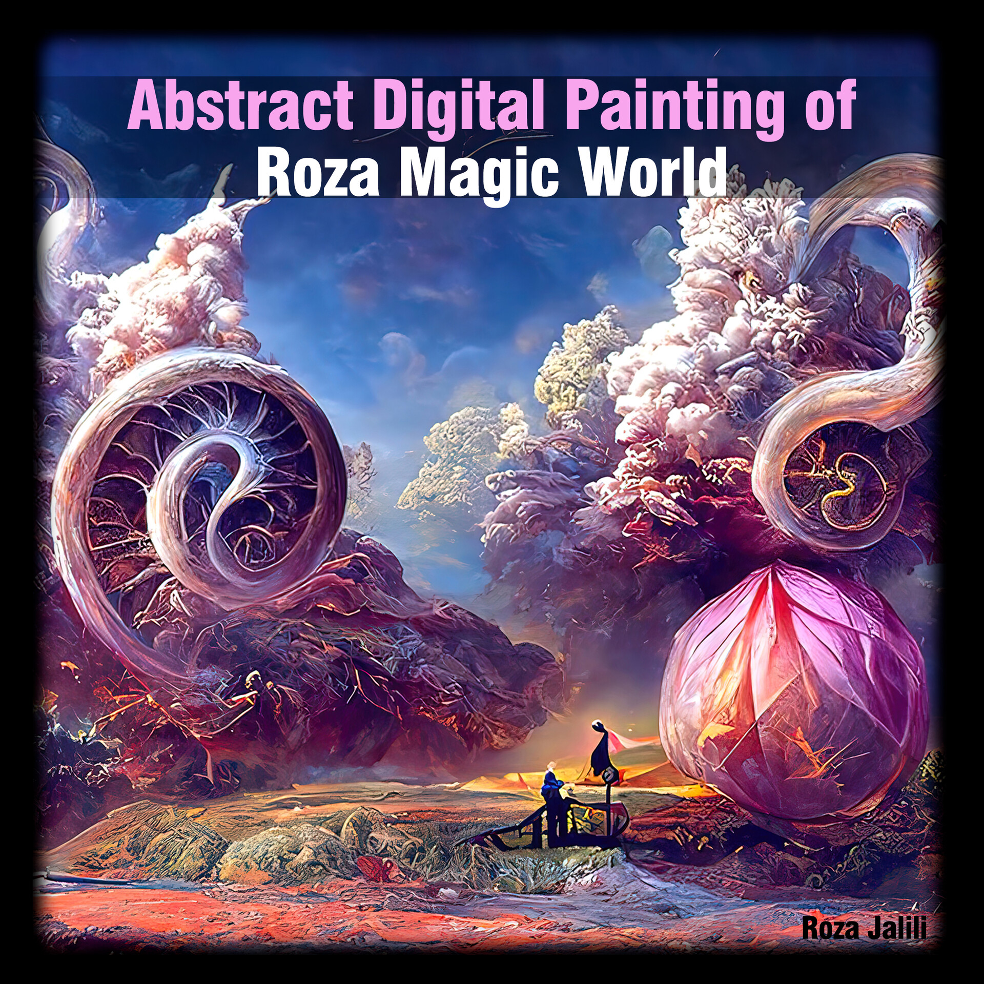 ArtStation - Magic Roza Spiral World Art Poster