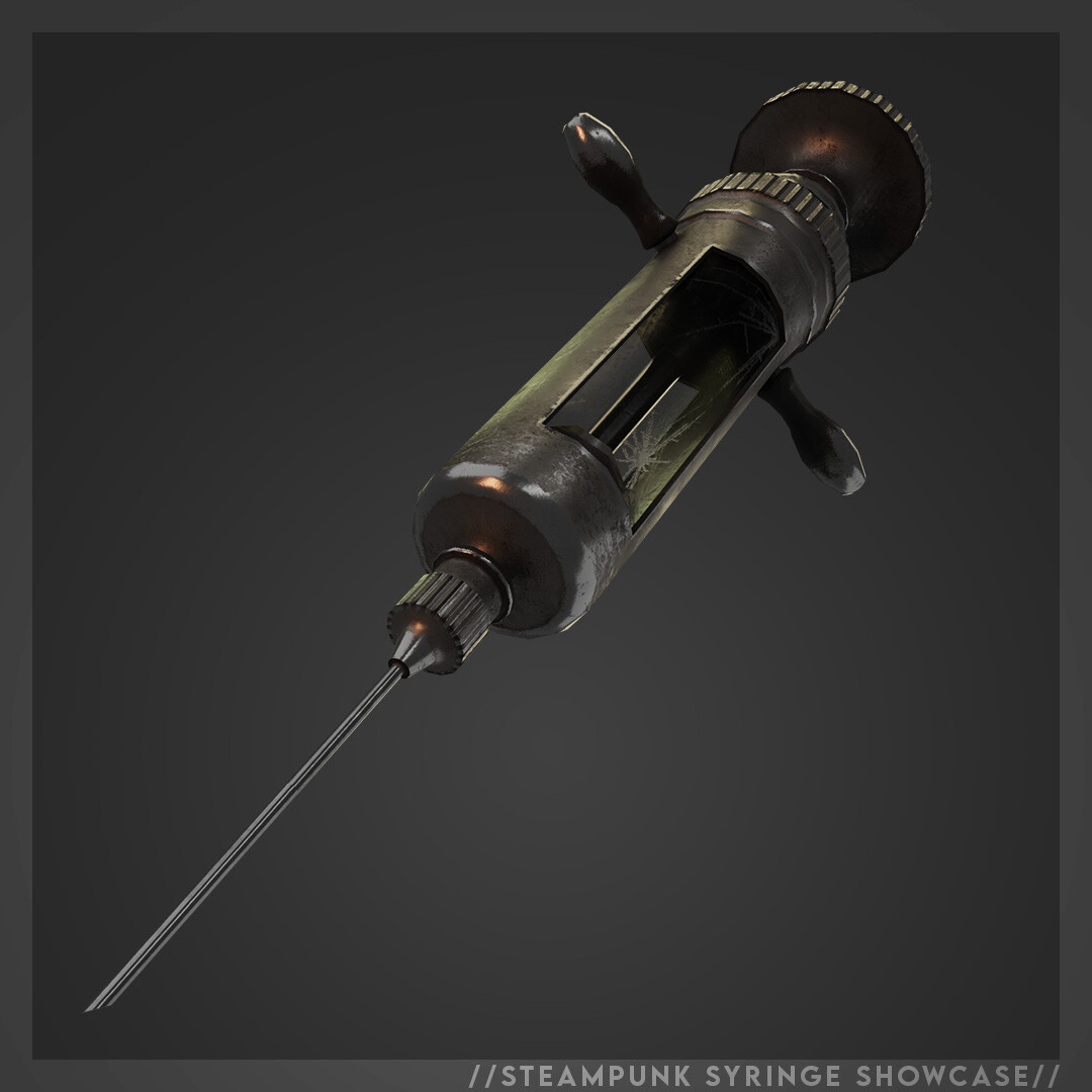 ArtStation - Steampunk Syringe Model Showcase