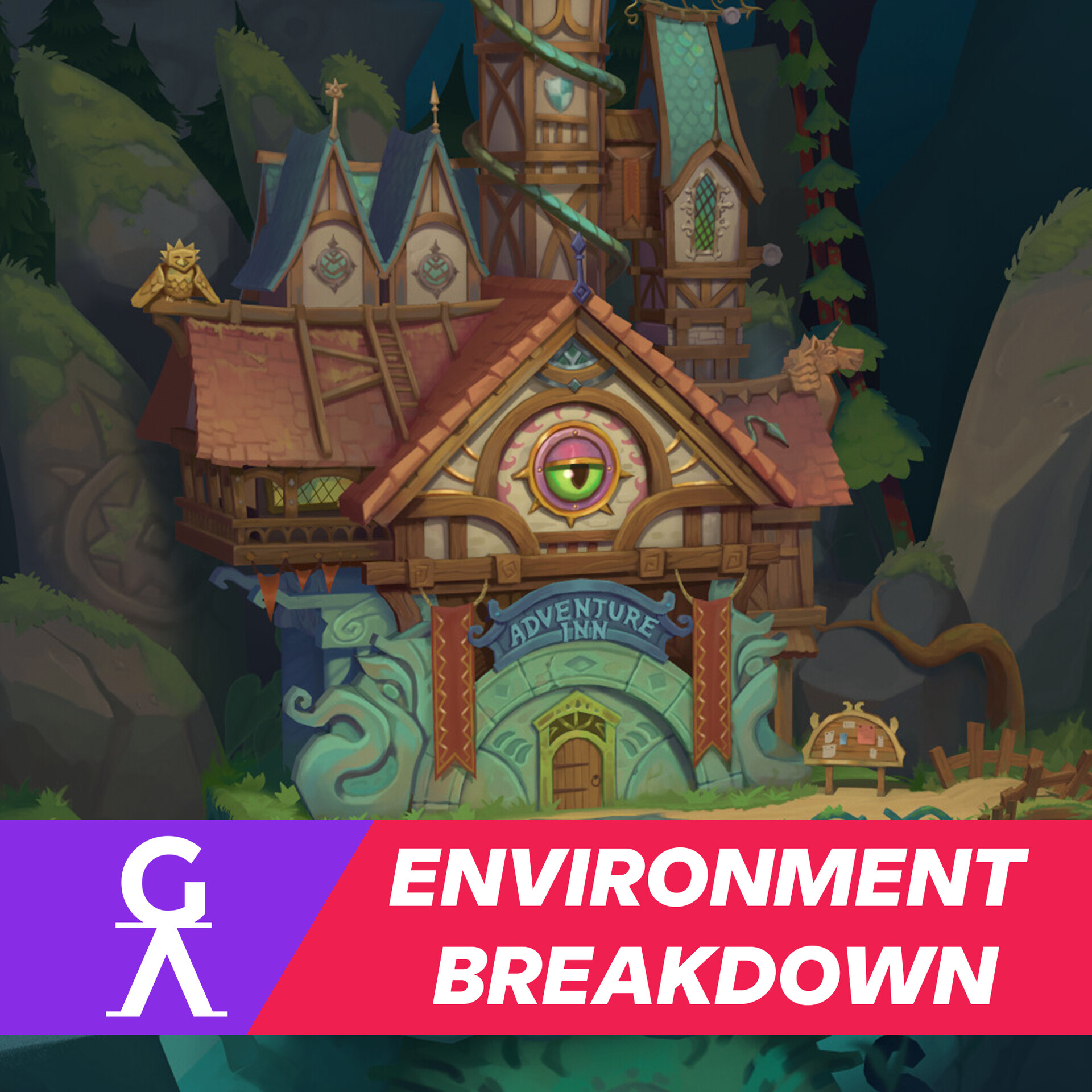 ArtStation - Adventure Inn - Environment Breakdown - Brandon Ray