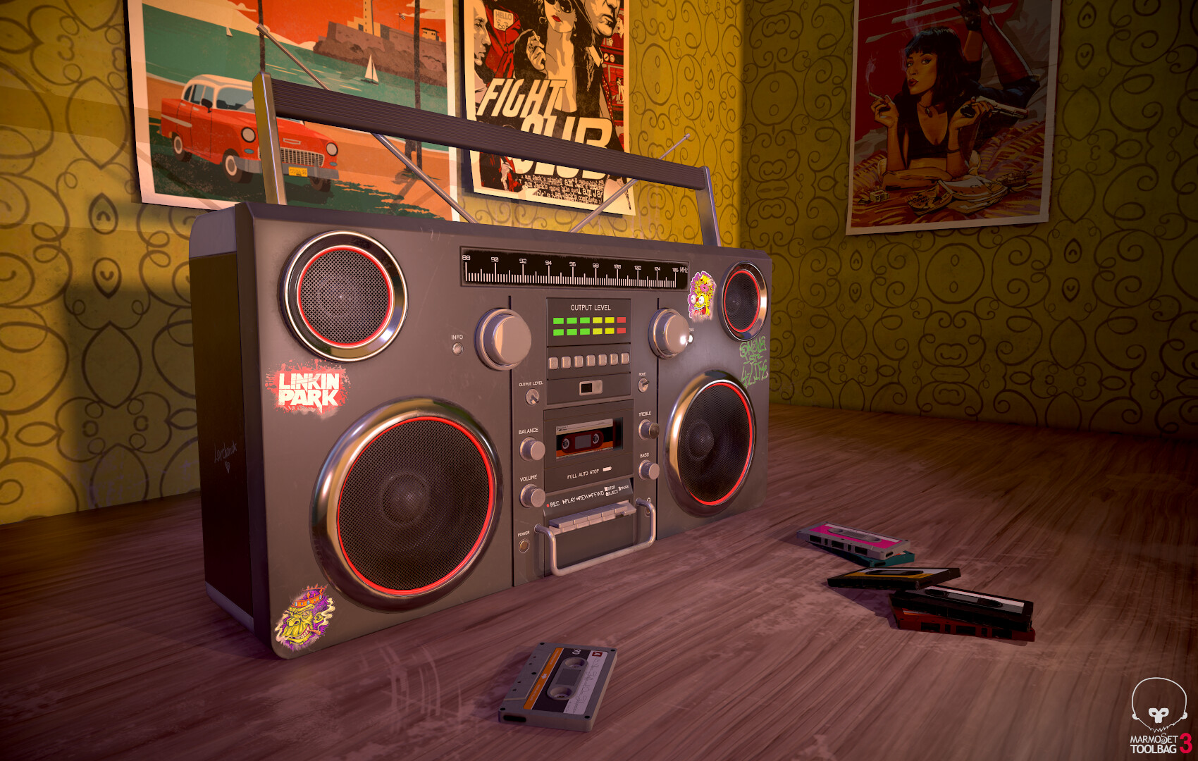 ArtStation - Game-ready boombox