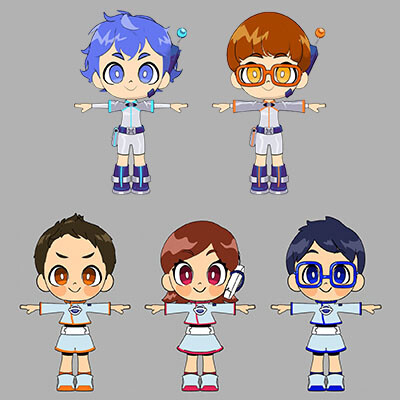 ArtStation - Characters for Children's Educational Program.