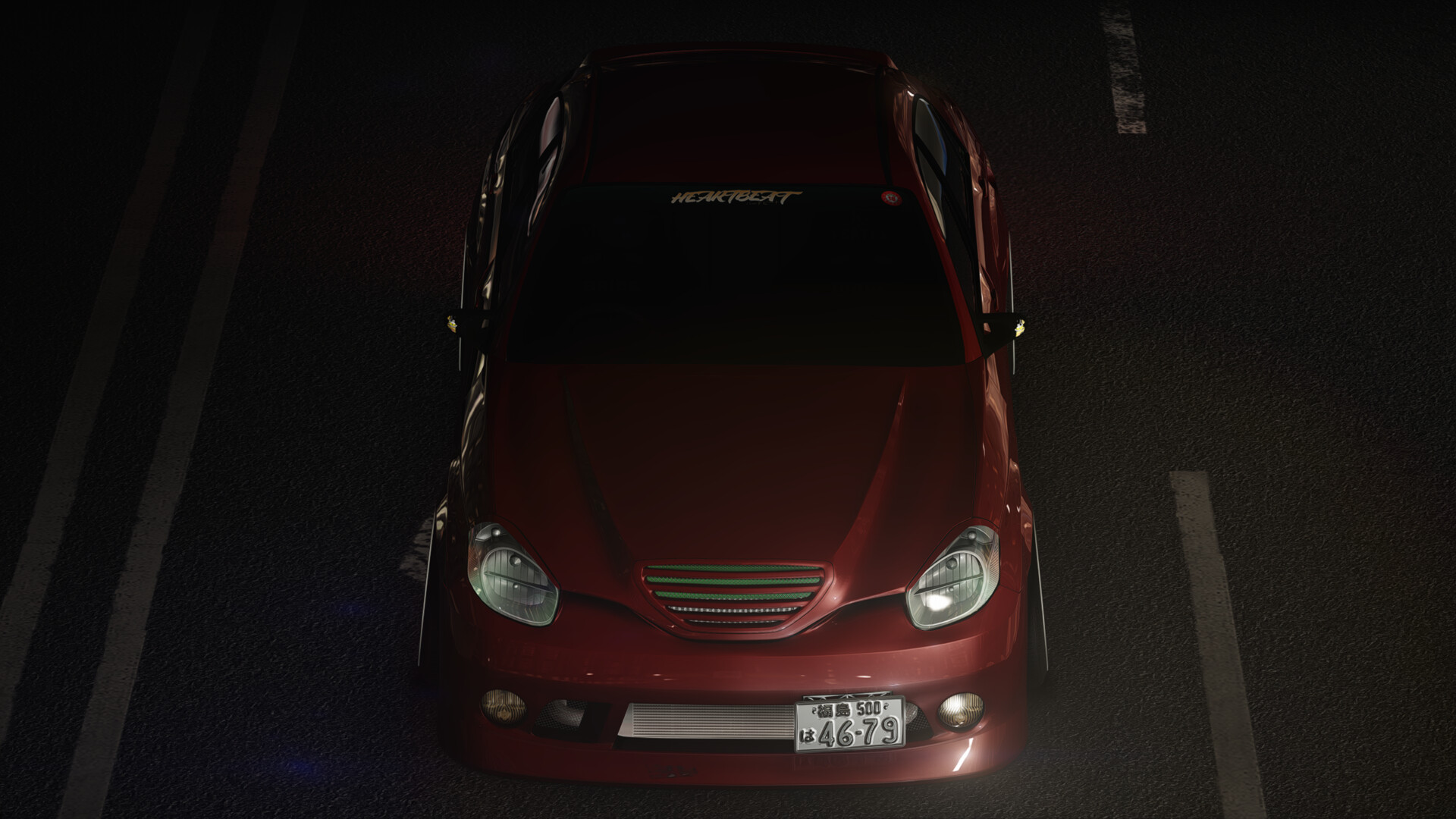 ArtStation - Toyota Verossa GX110 in Vertex bodykit brown-red edit.