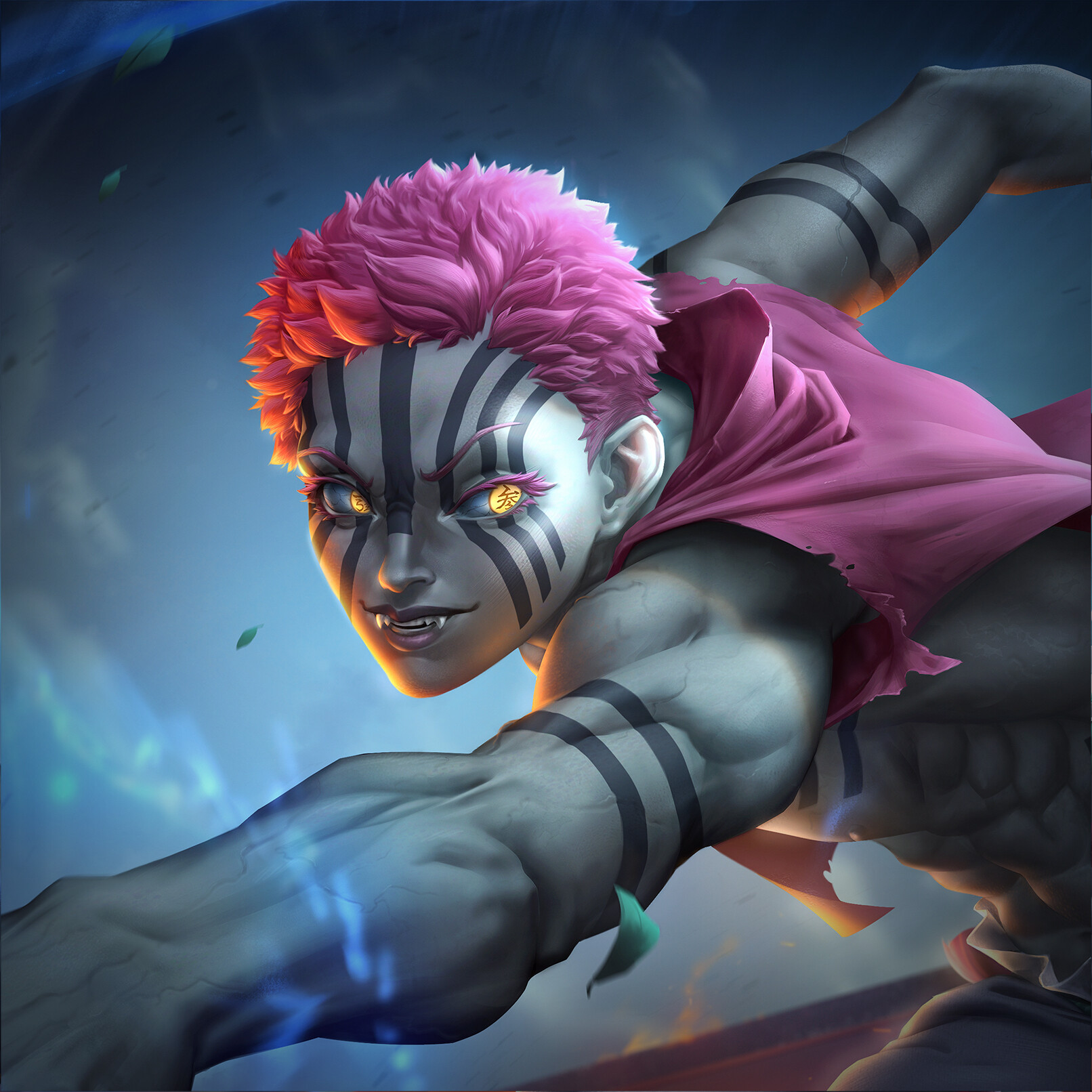 ArtStation - Demon Slayer Fanart : AKAZA