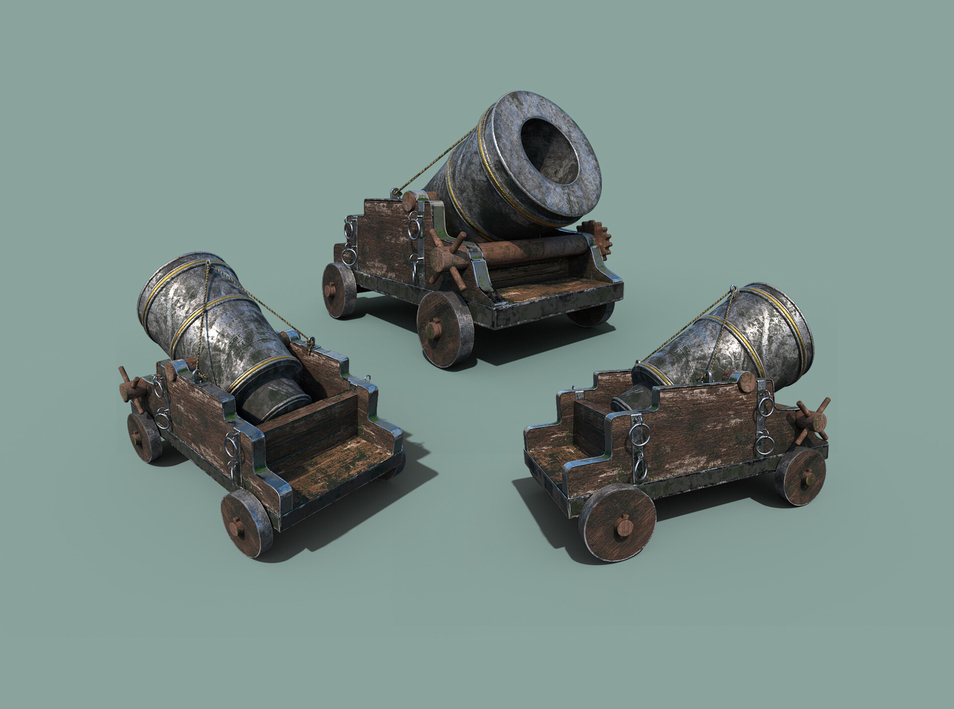 ArtStation - Old Cannon (Mortar) 3D model