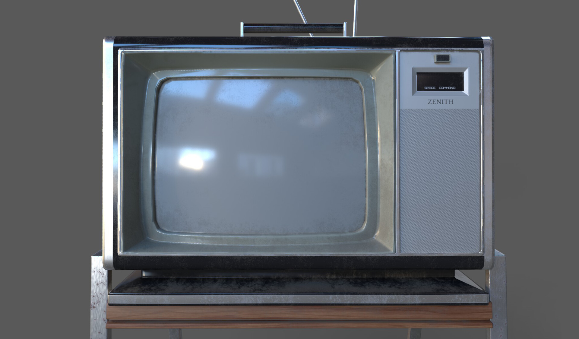 ArtStation - 1960s Zenith Space Command Television and Gusdorf Cart