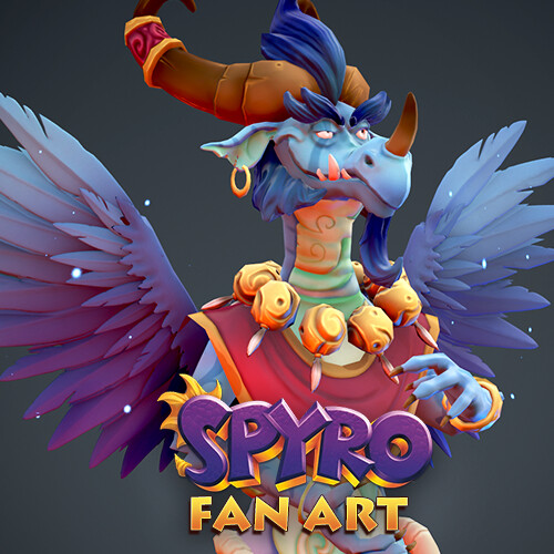 ArtStation - Lateef - Spyro Fan Art