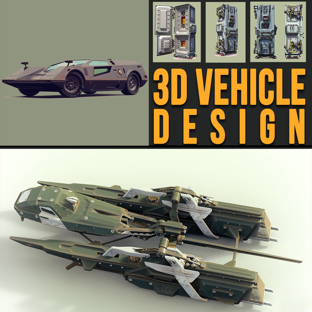 ArtStation - 3D vehicle/industrial design
