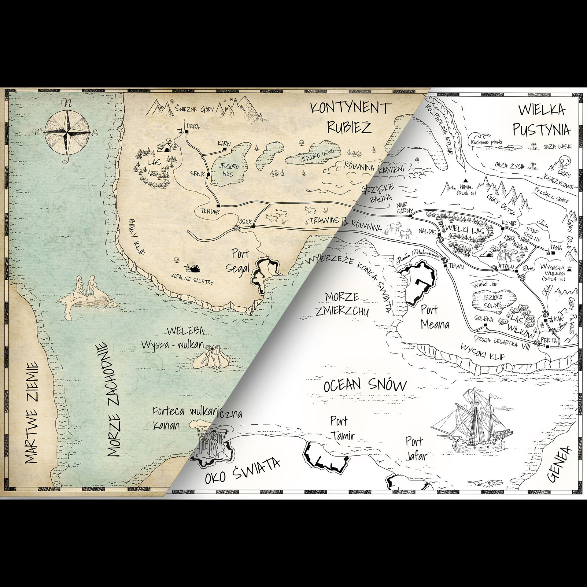 ArtStation - MAP FOR FANTASY BOOK