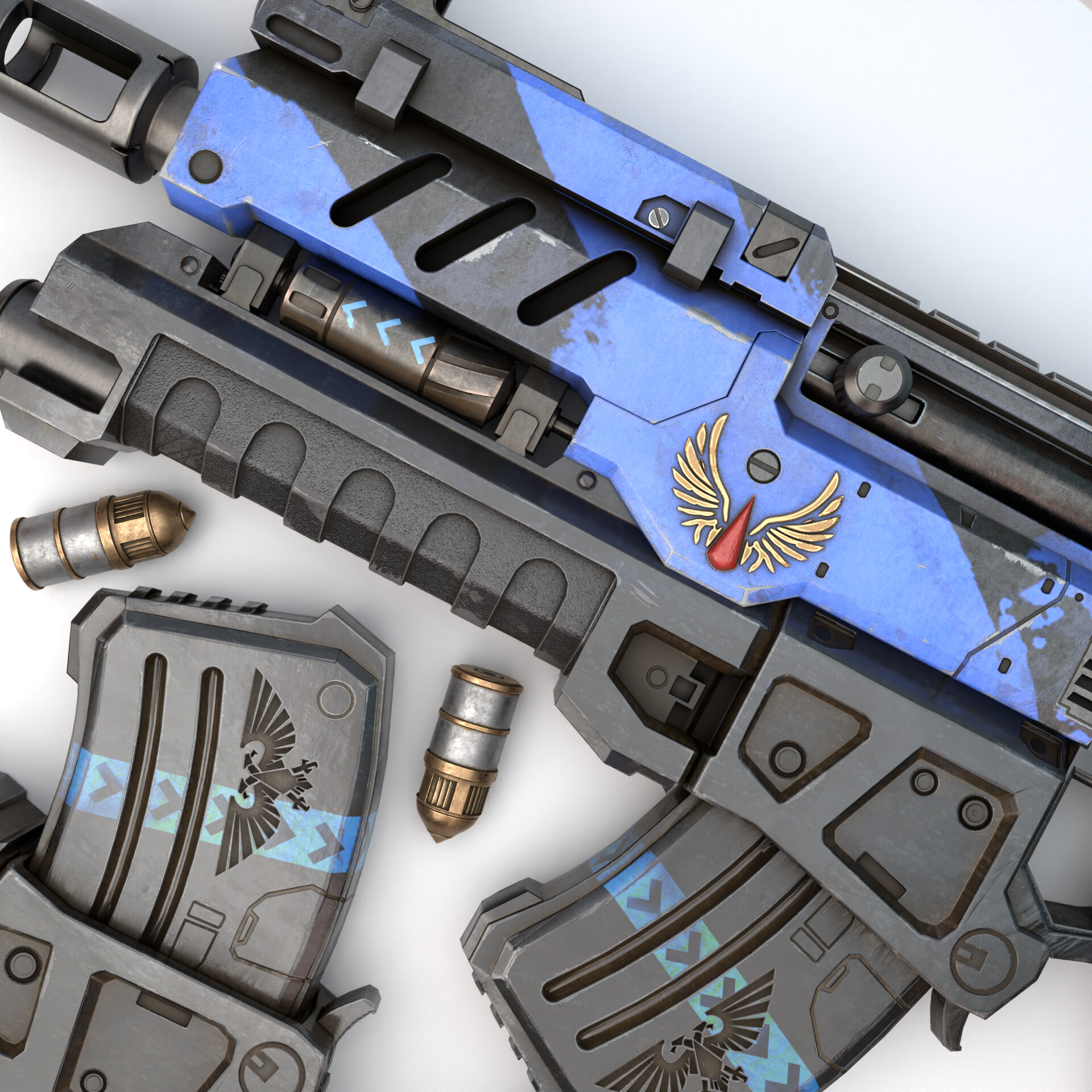 ArtStation - WH40K Bolter (Remake)