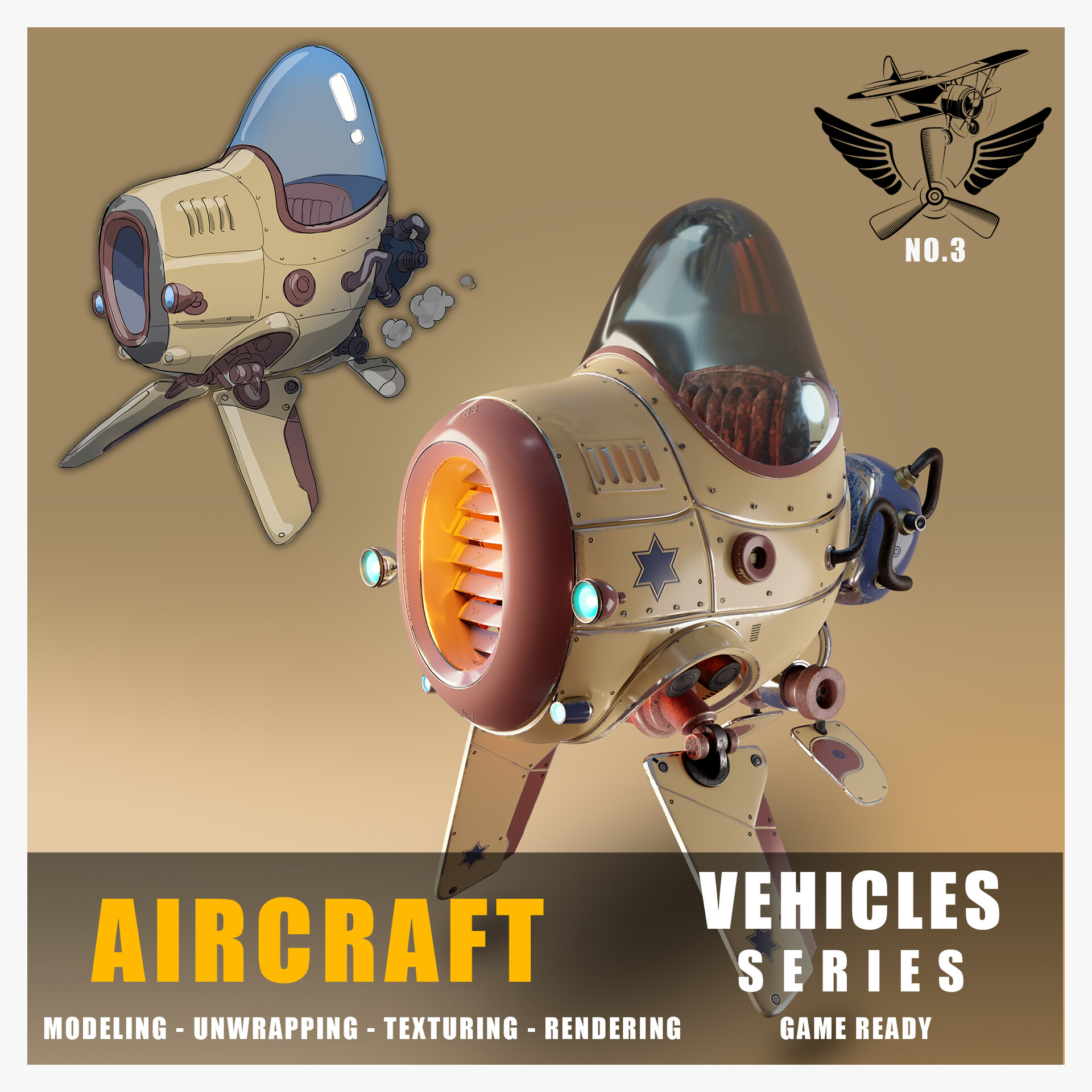 ArtStation - Fantasy Aircraft NO.3