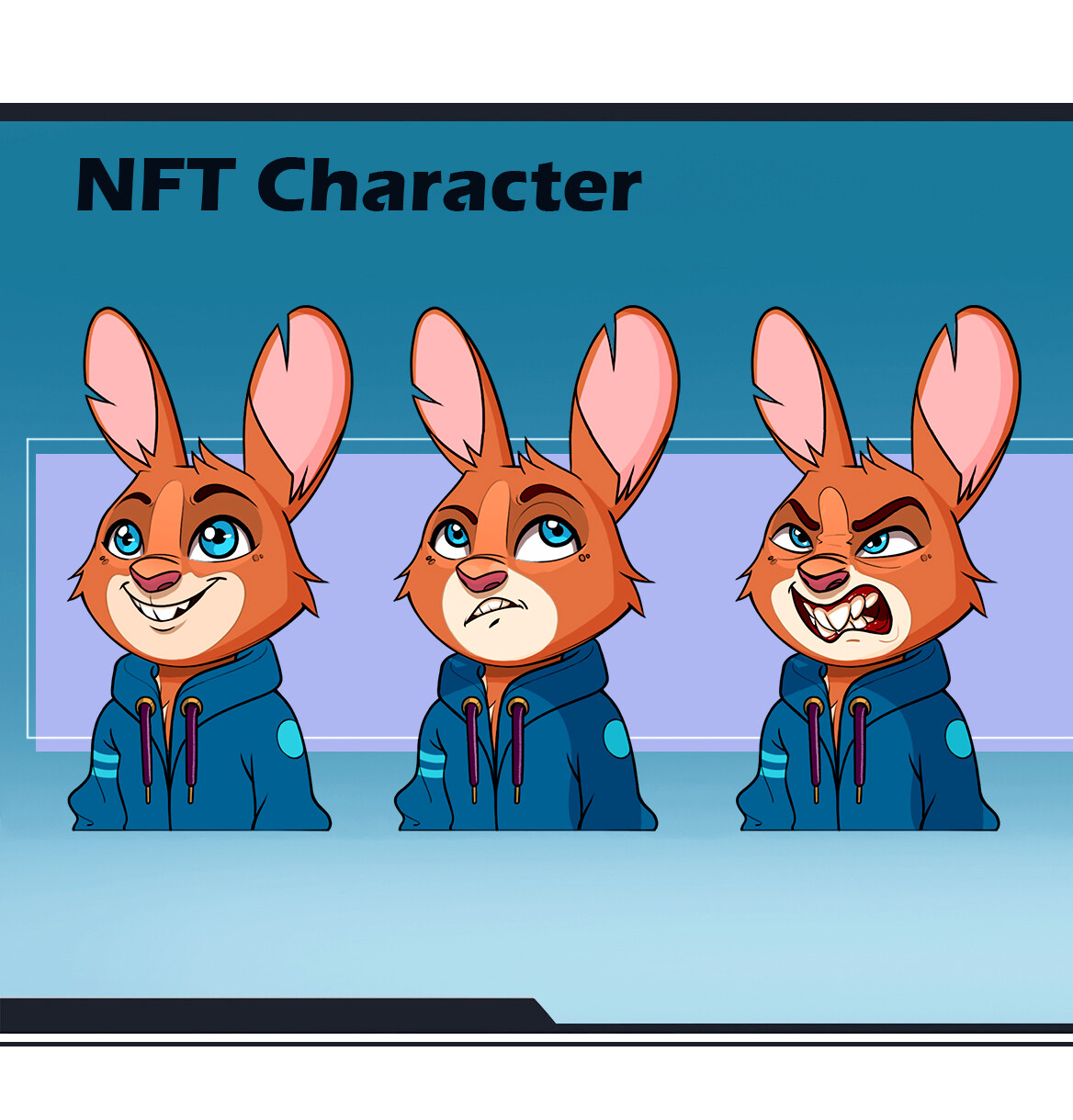 ArtStation - Rabbit Character design for the NFT collection