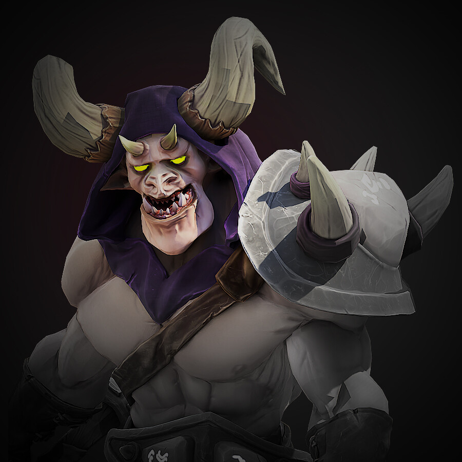 ArtStation - Minotaur Warrior XYZ School diplom work