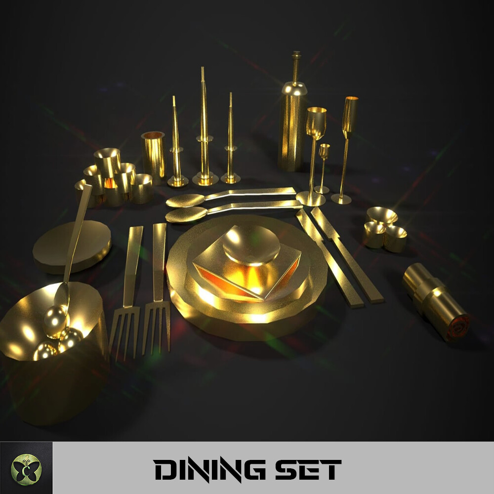 ArtStation - Dining dish set