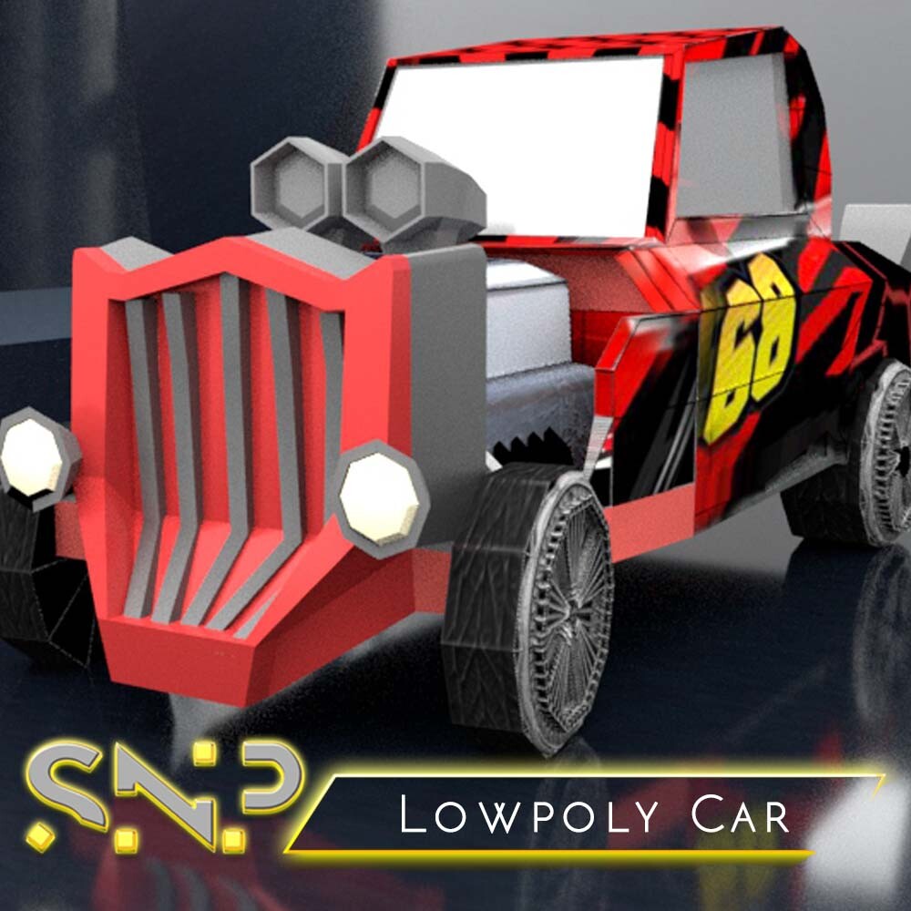 ArtStation - Low poly Car Hot wheels