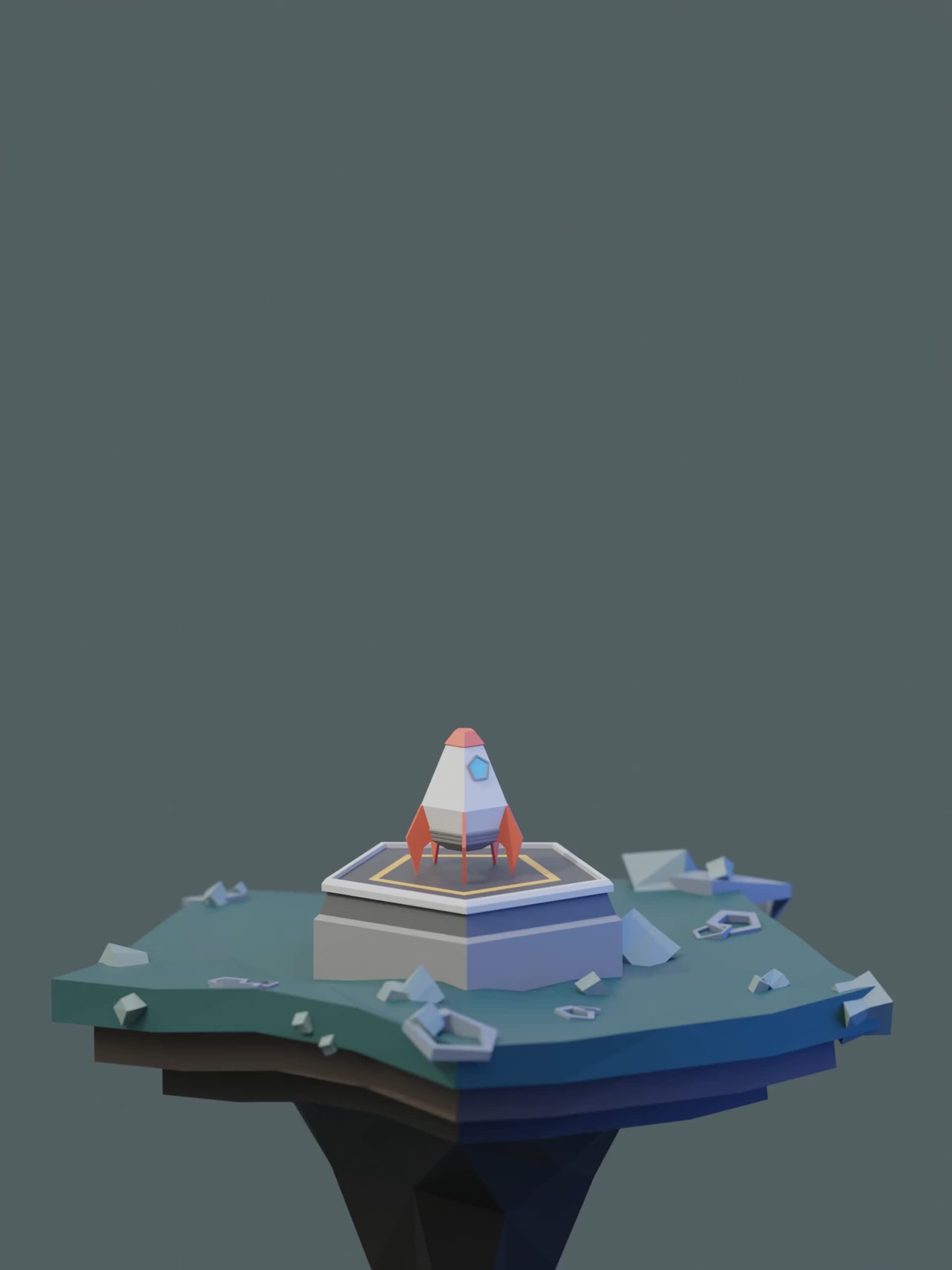 ArtStation - Low Poly Rocket
