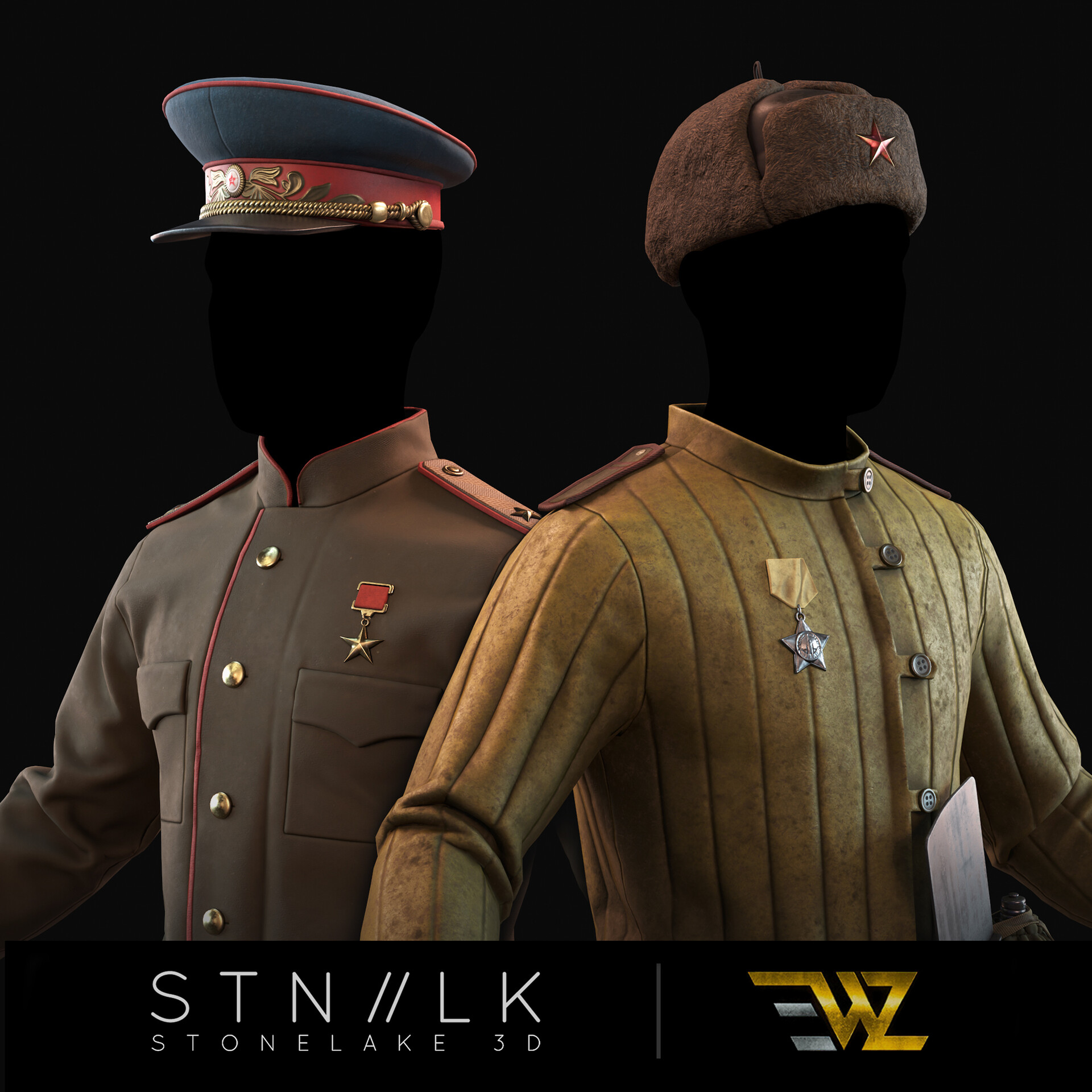 ArtStation - World War II Uniforms – Stalin and URSS soldier - Warheadz