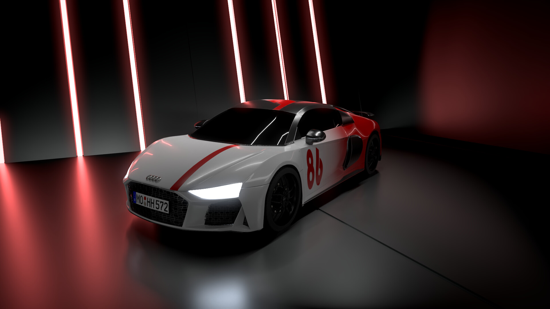 ArtStation - Audi R8 - 3D Modeling