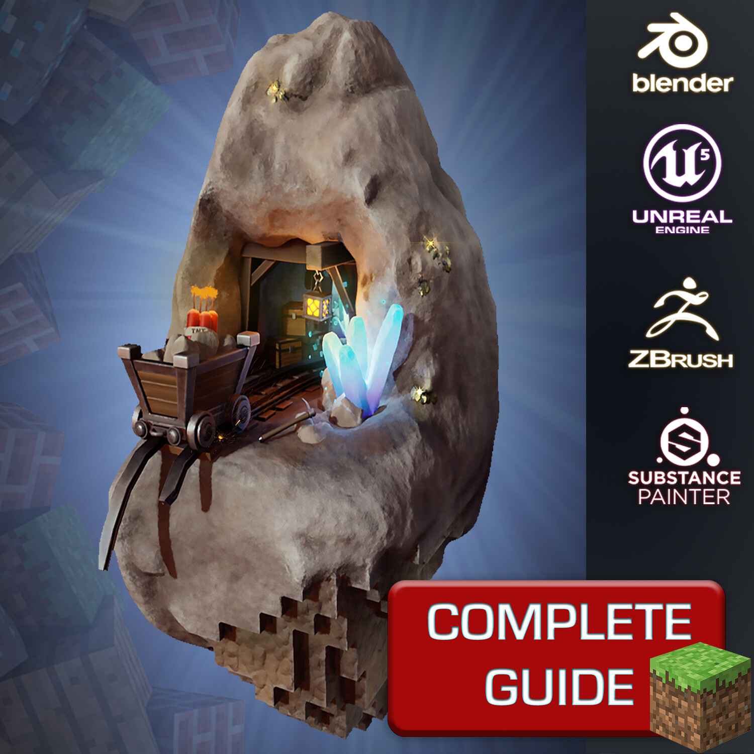 ArtStation - Blender 3 | Unreal Engine 5 | Minecraft | Fan Art | Scene ...