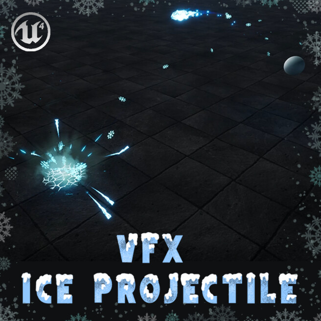 ArtStation - VFX ice projectile (Student project)