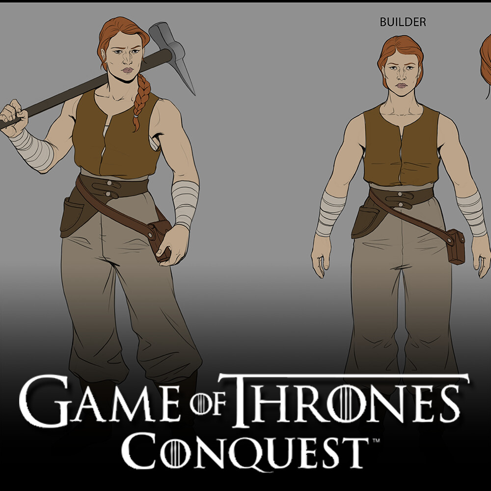 ArtStation - GoT: Conquest - 3D City NPCs