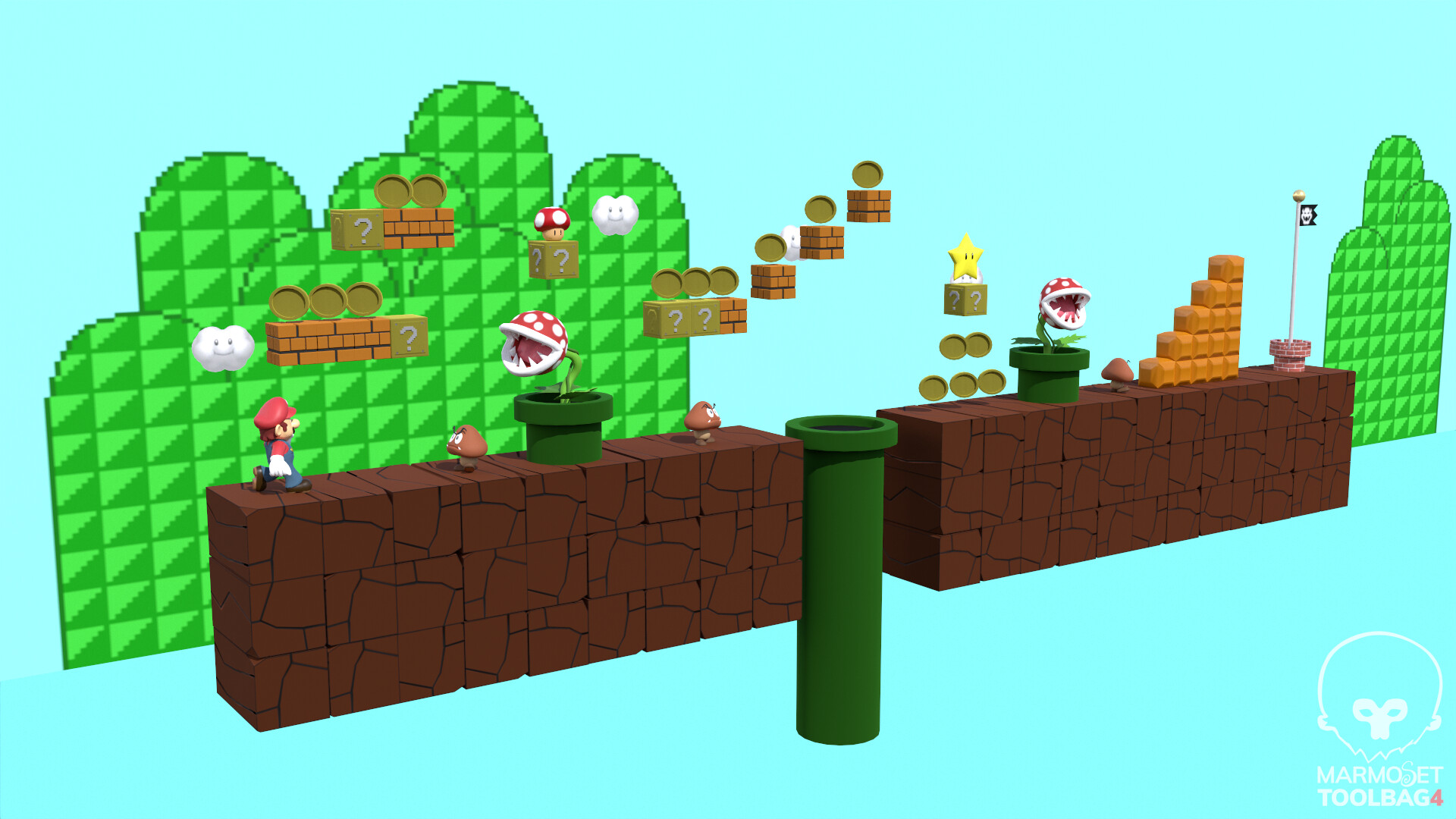 ArtStation - Super Mario Level (Fan Art)