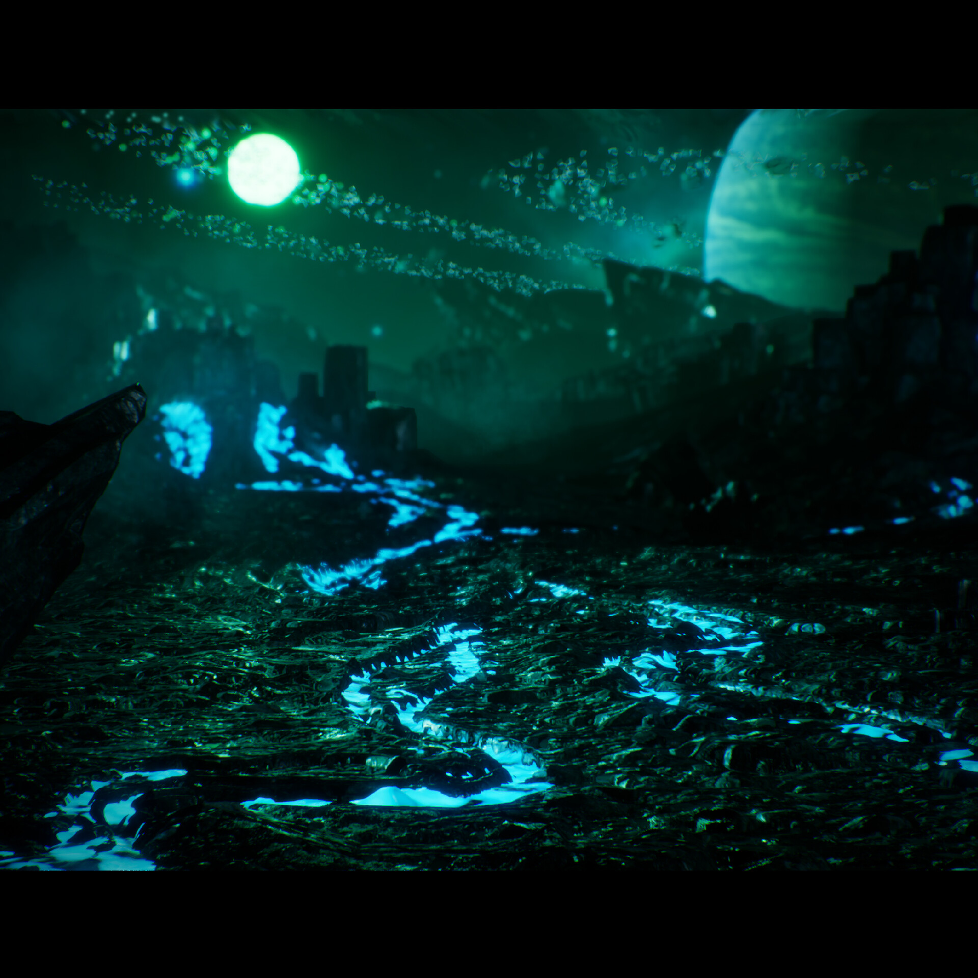 ArtStation - Moon of Azure Flame