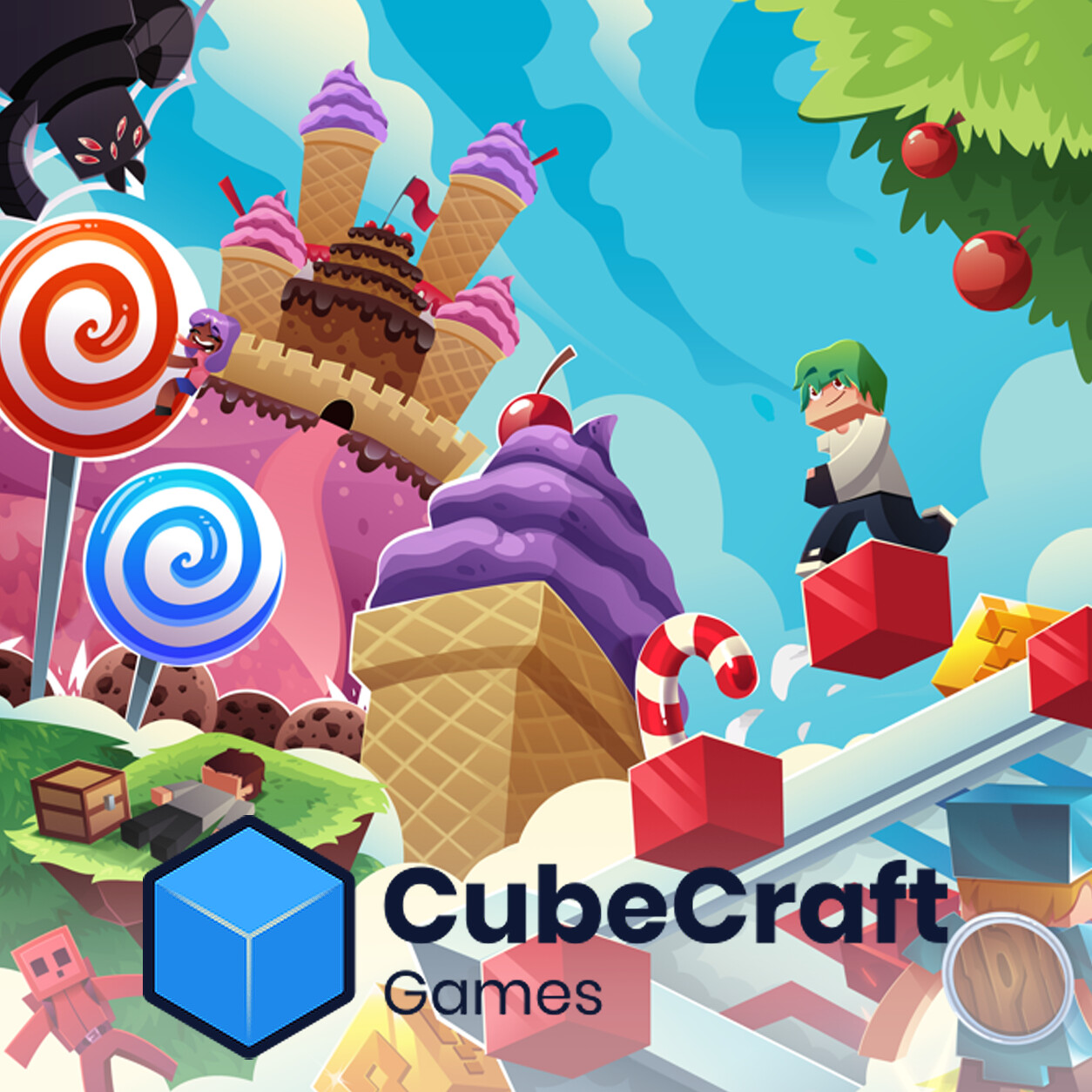 ArtStation - Cubecraft Mural Artwork