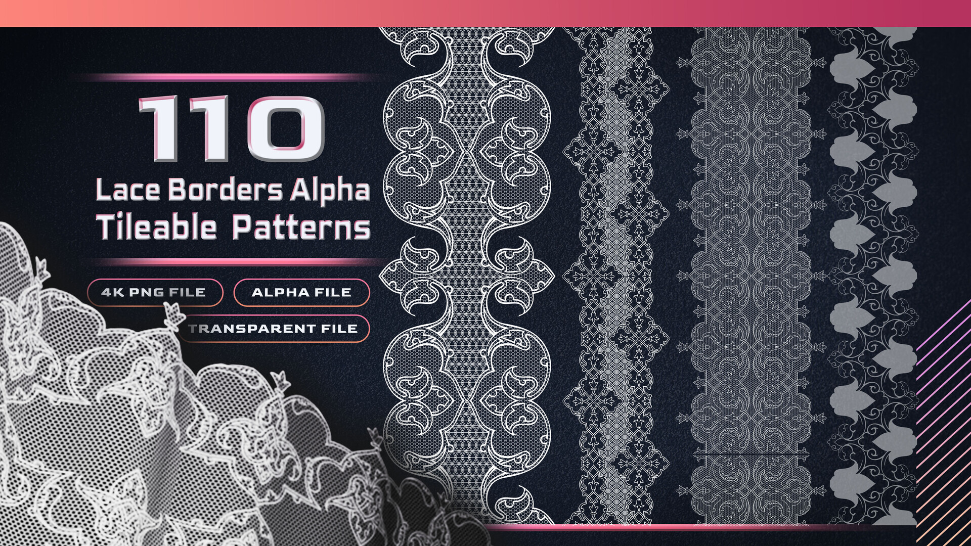 ArtStation - Lace borders