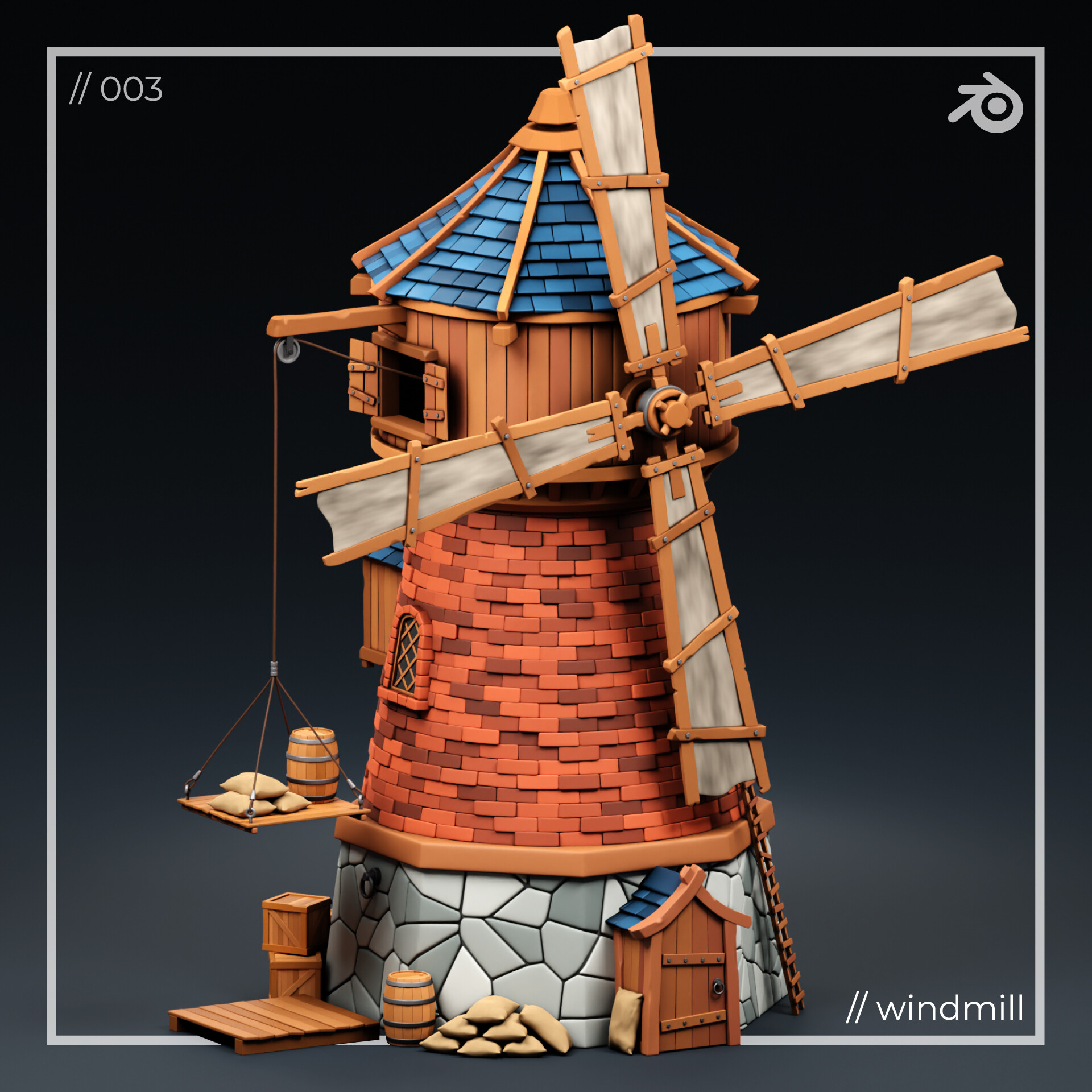 ArtStation - Windmill // Diorama