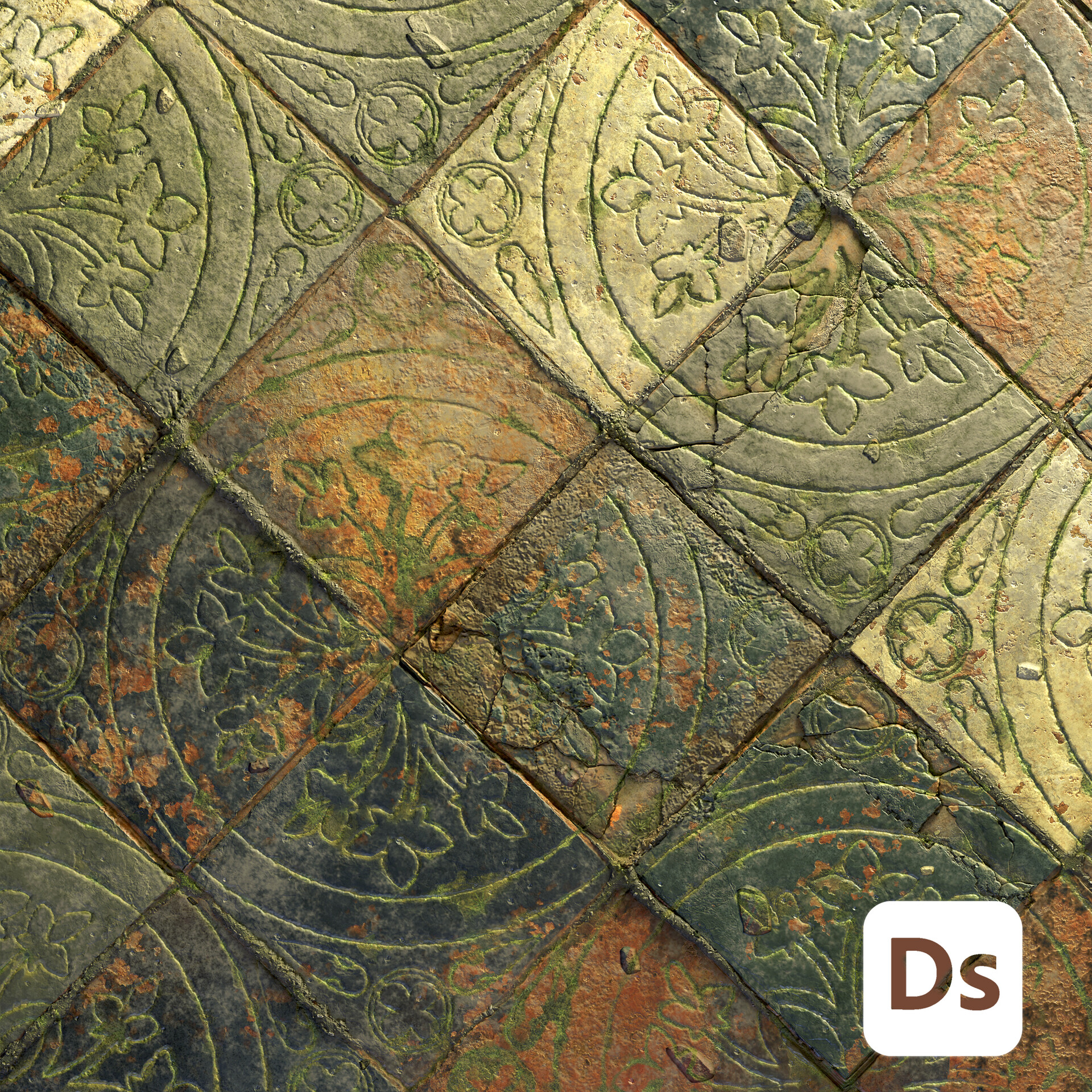 ArtStation - Terracotta Tile Study : Substance Designer