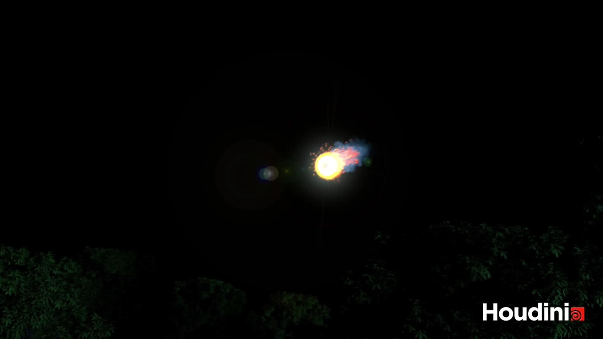 ArtStation - Flaming Rock from Space