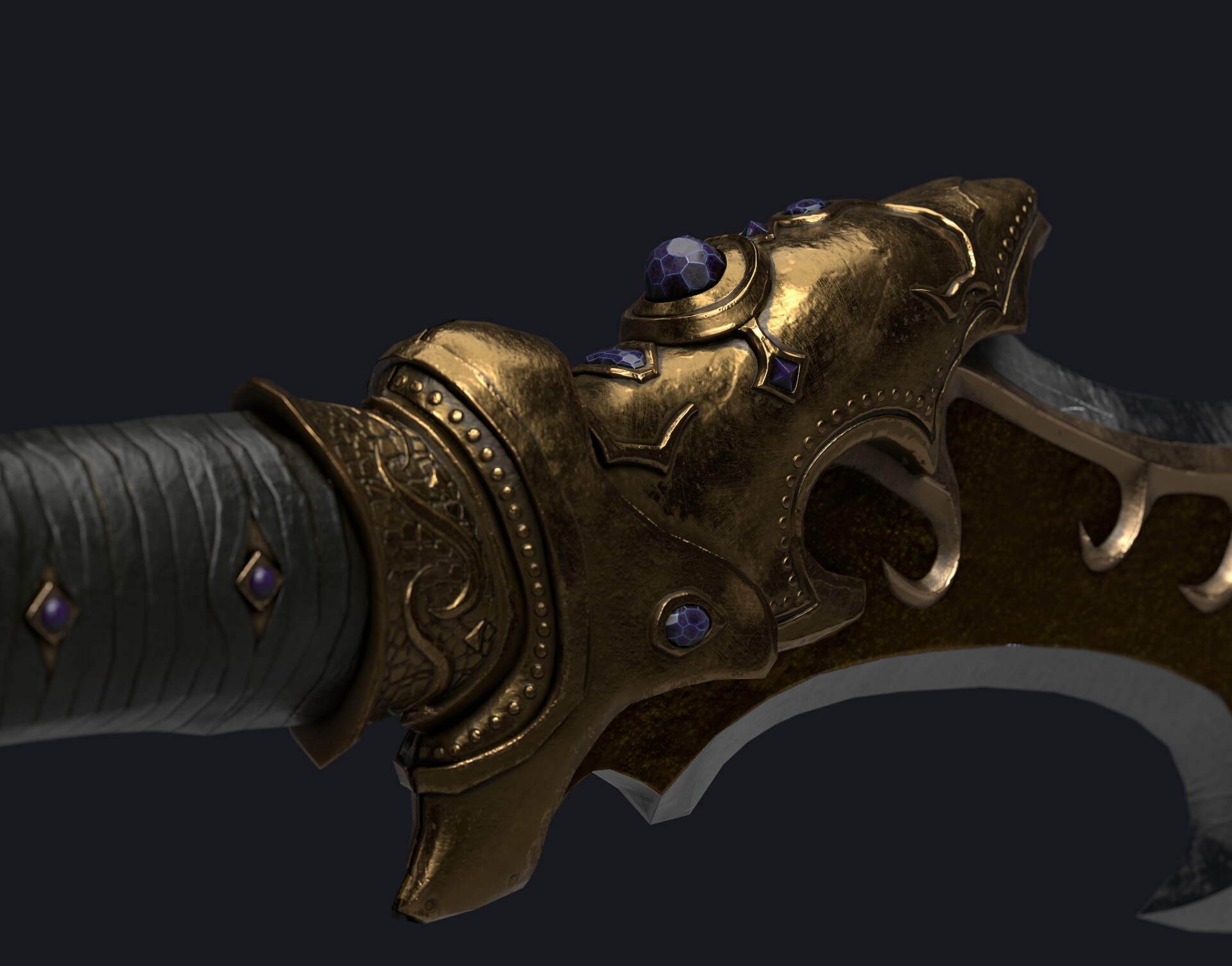 ArtStation - Knife Weapon for video games - Finished Gumroad tutorial