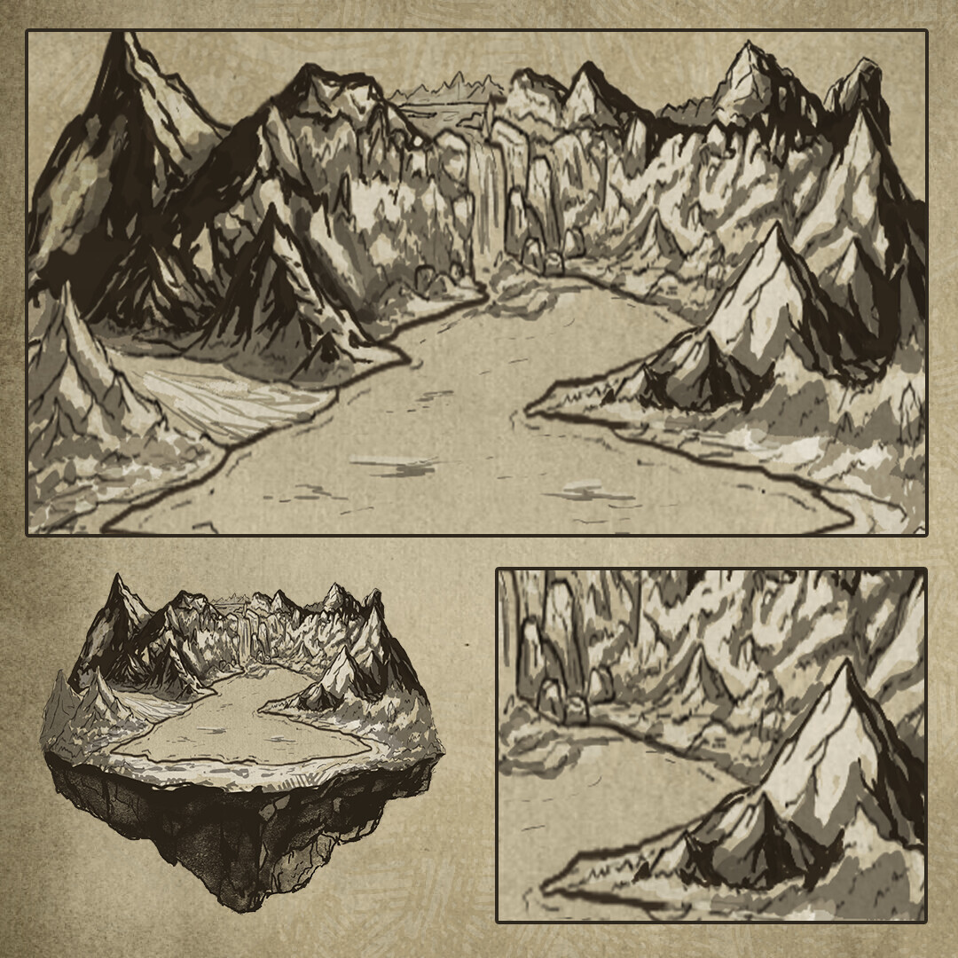 ArtStation - Fantasy Map Island