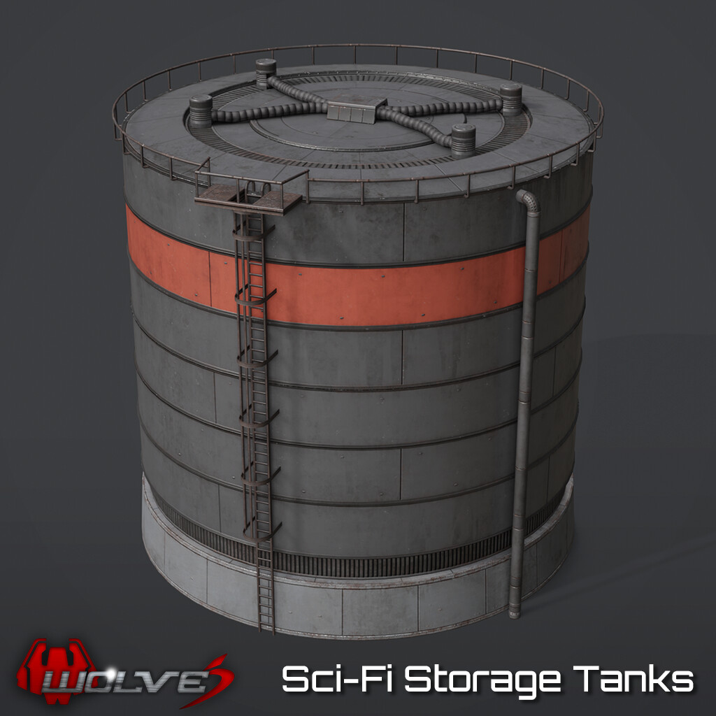 ArtStation - Wolves - Sci-Fi Storage Tanks